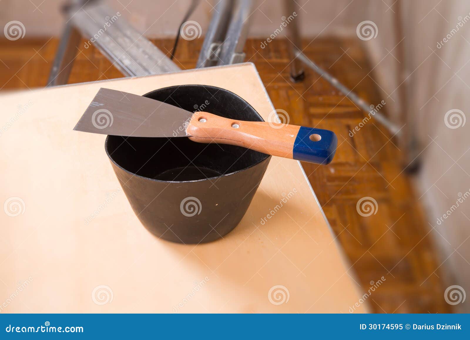 Construction spatula stock image. Image of metal, detail - 30174595