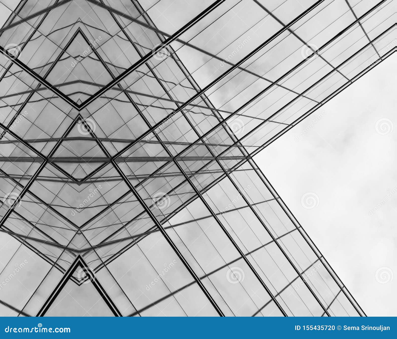 Perspective of Modern Glass Window. Stock Photo - Image of economy ...