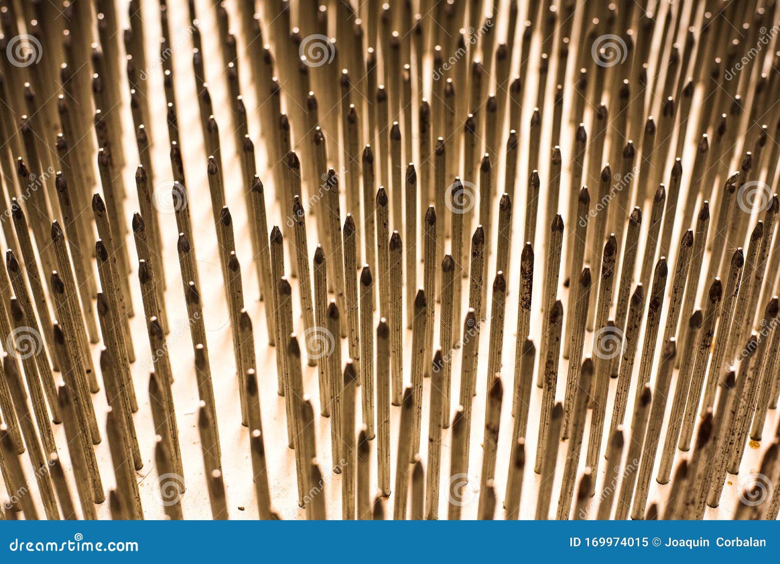 Perspective of Nails in Fakir Bed Stock Image - Image of piked ...