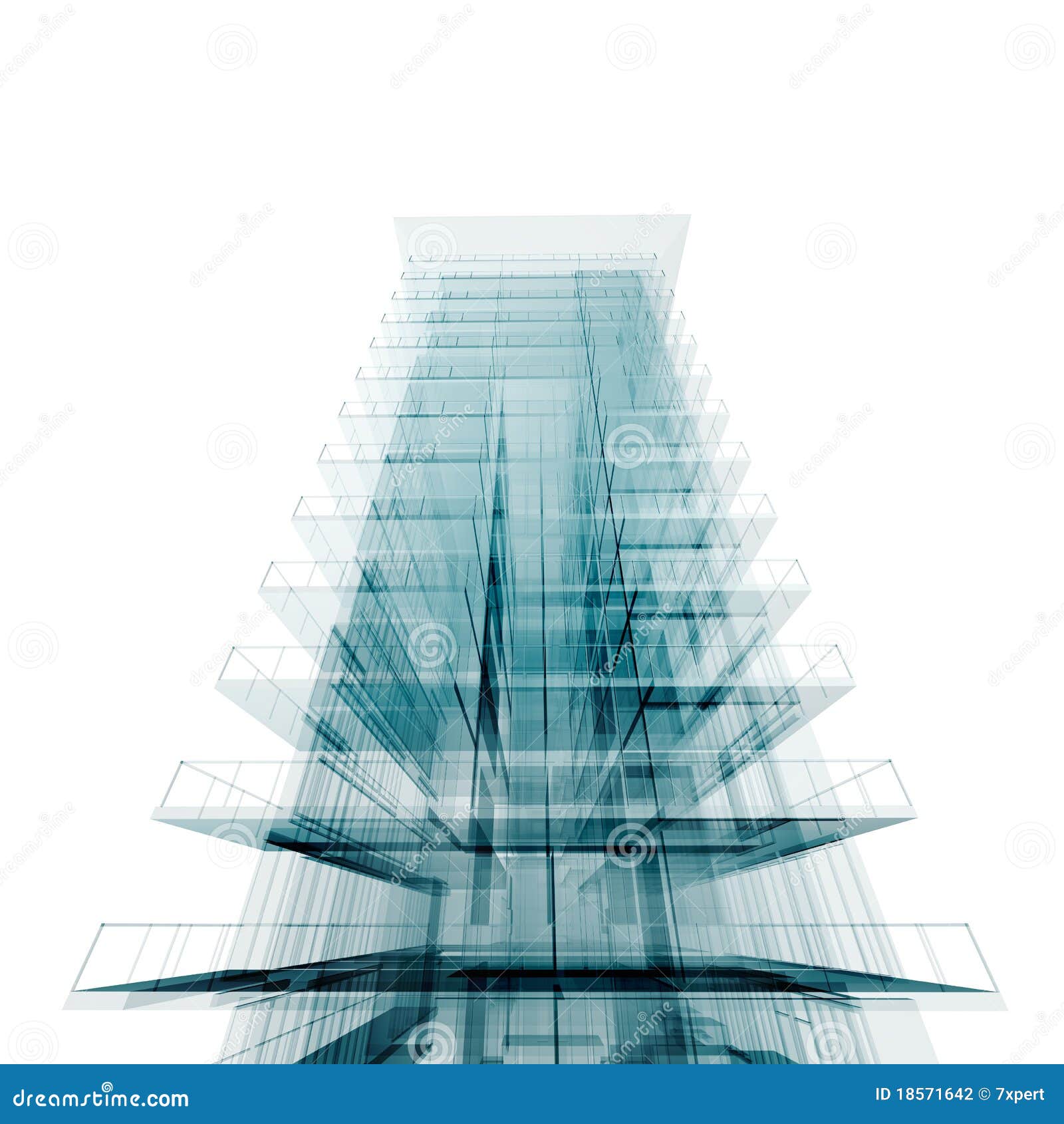 Perspective office stock illustration. Illustration of design - 18571642