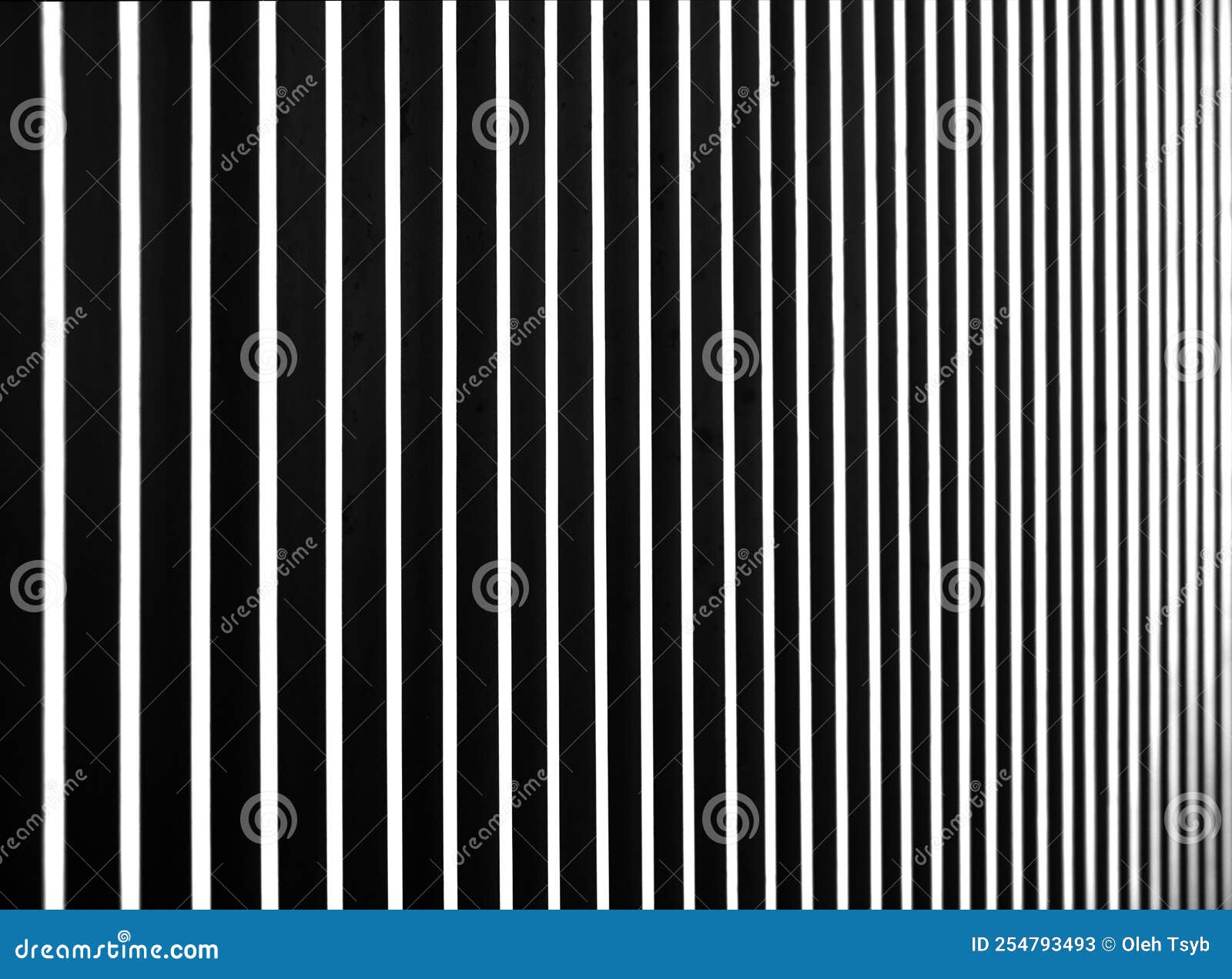 The Perspective of Parallel Black and White Lines. Stock Image - Image ...