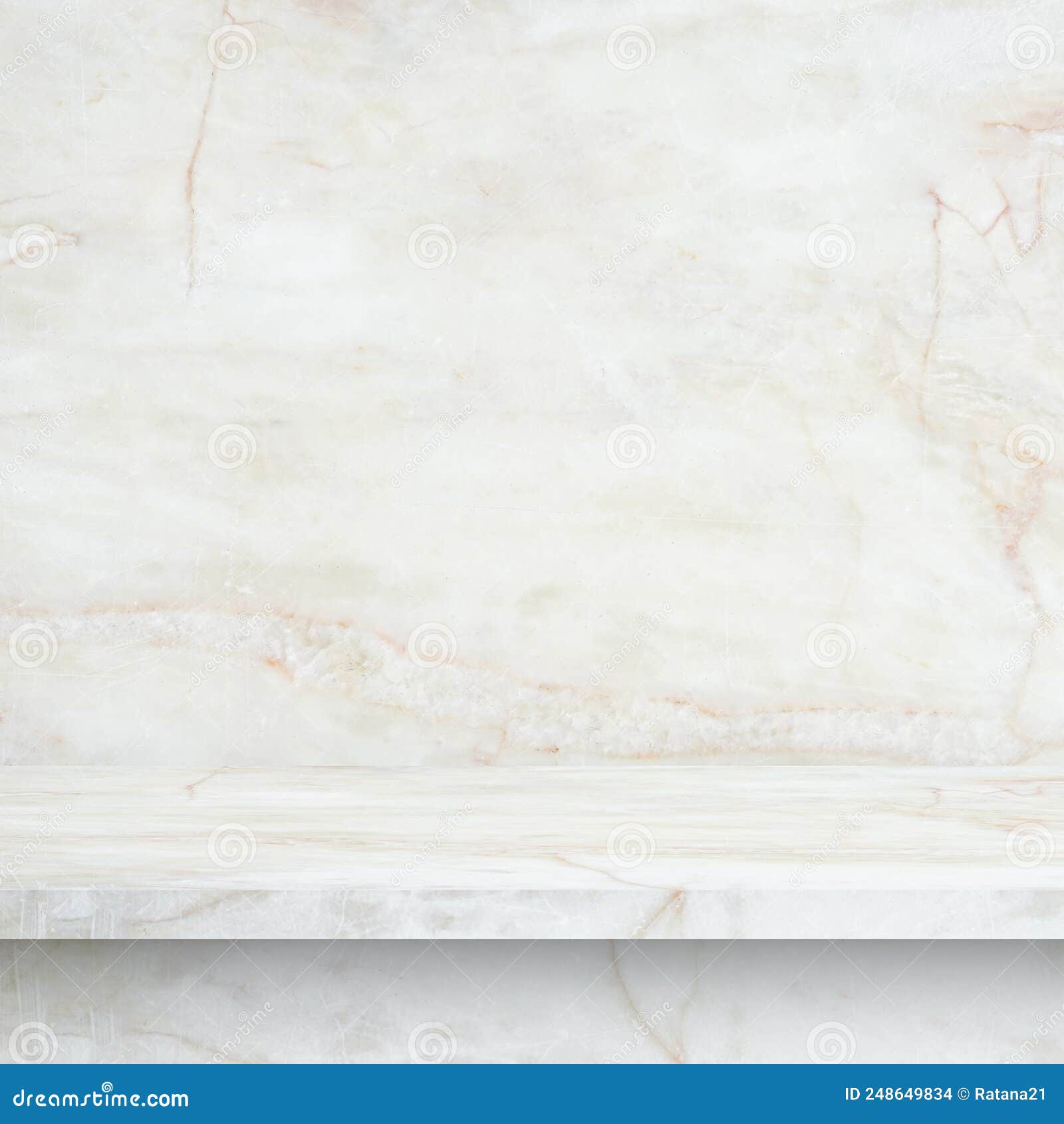 Polished Light Colored Marble Tabletop and Marble Wall for Interior and ...