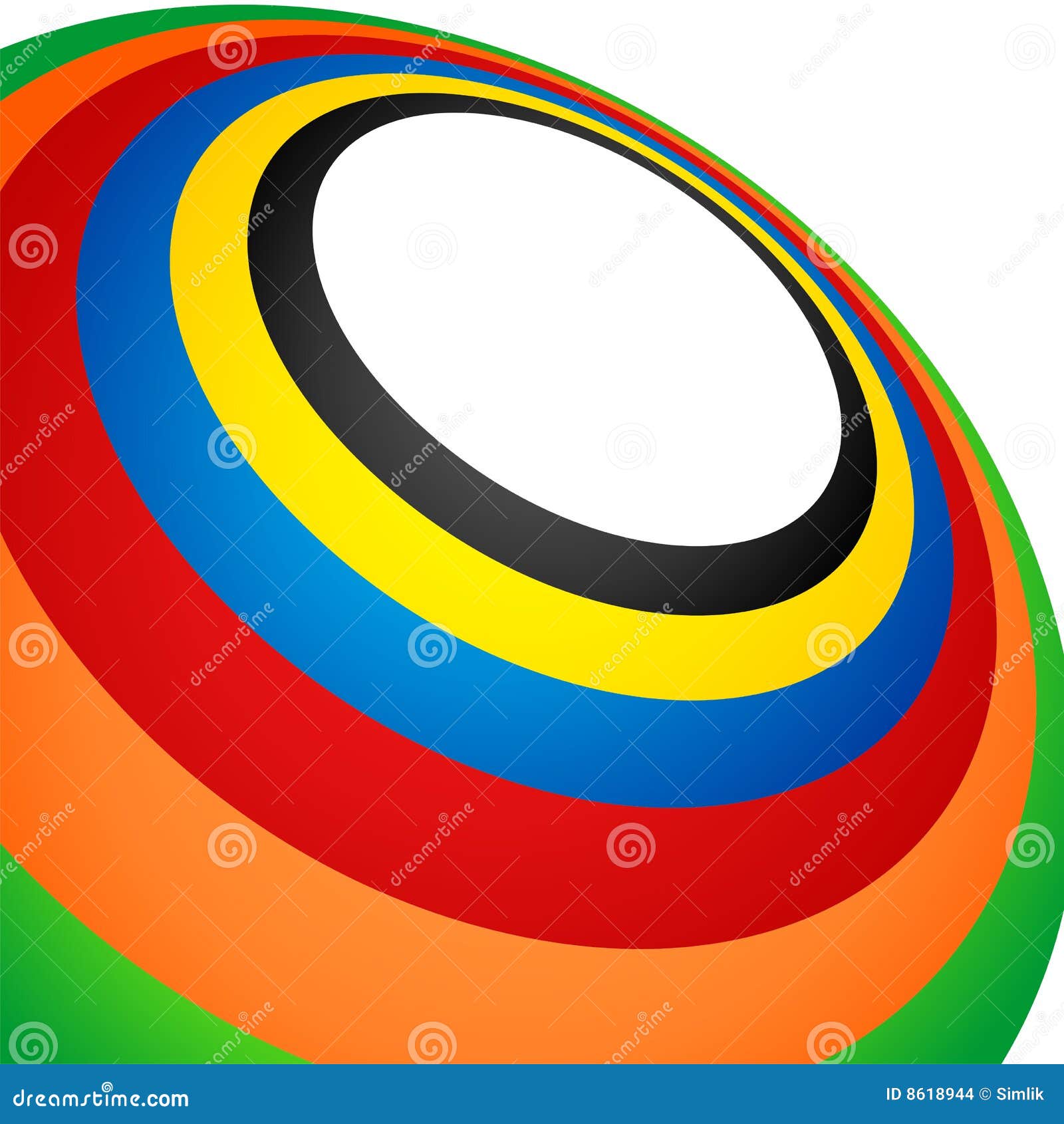 Perspective retro rounds stock vector. Illustration of corporate - 8618944