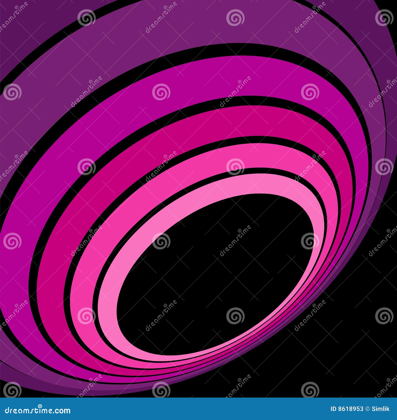Perspective retro rounds stock vector. Illustration of bend - 8618953