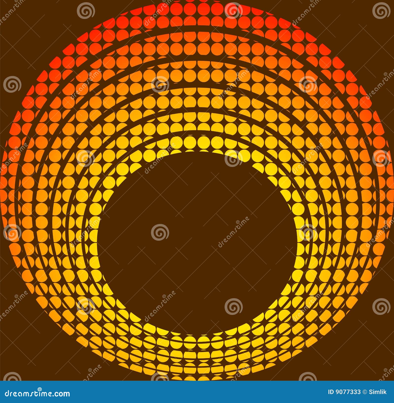 Perspective Retro Rounds Picture. Image: 9077333