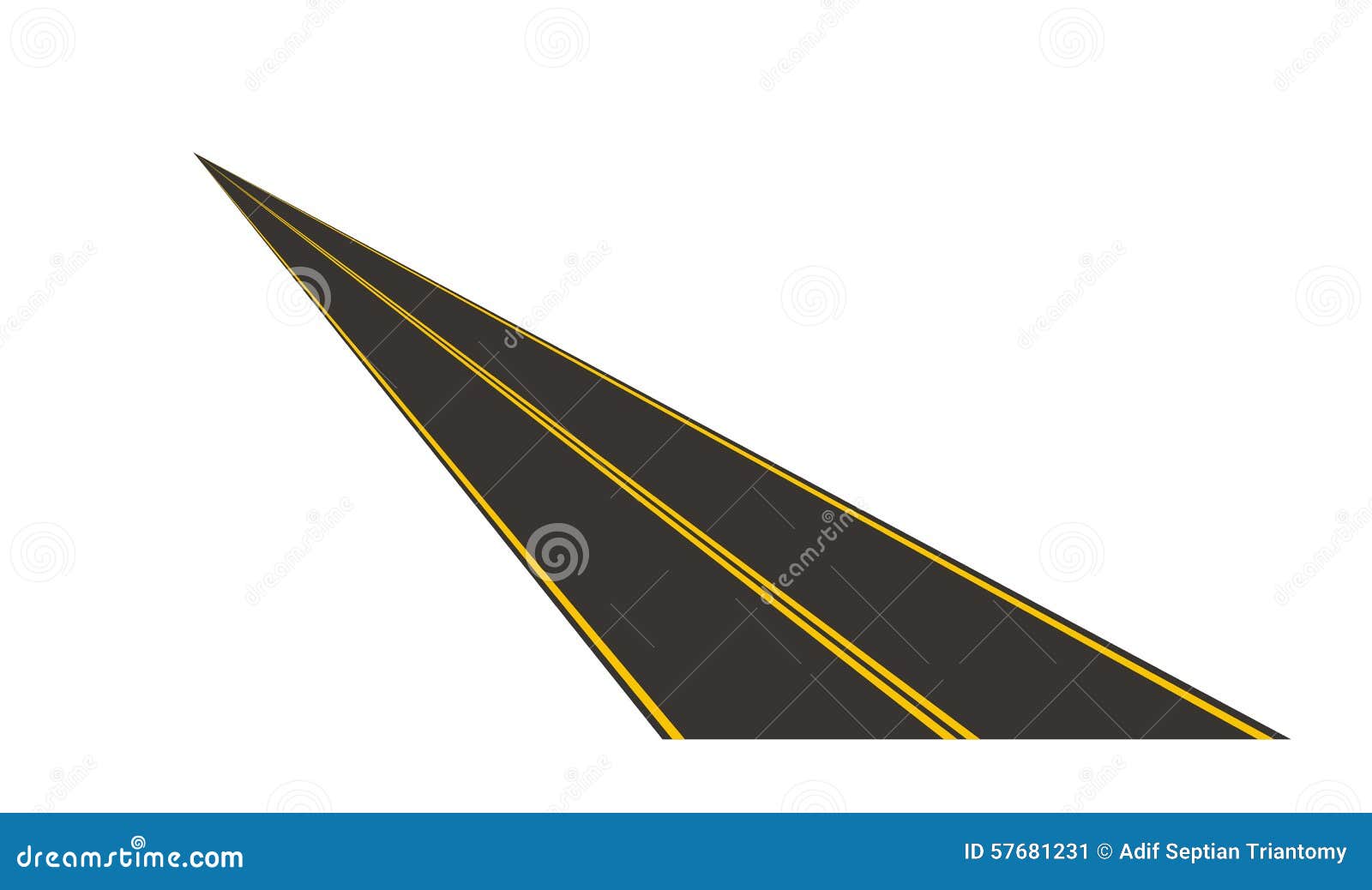 Perspective Road Illustration Stock Illustration - Illustration of ...
