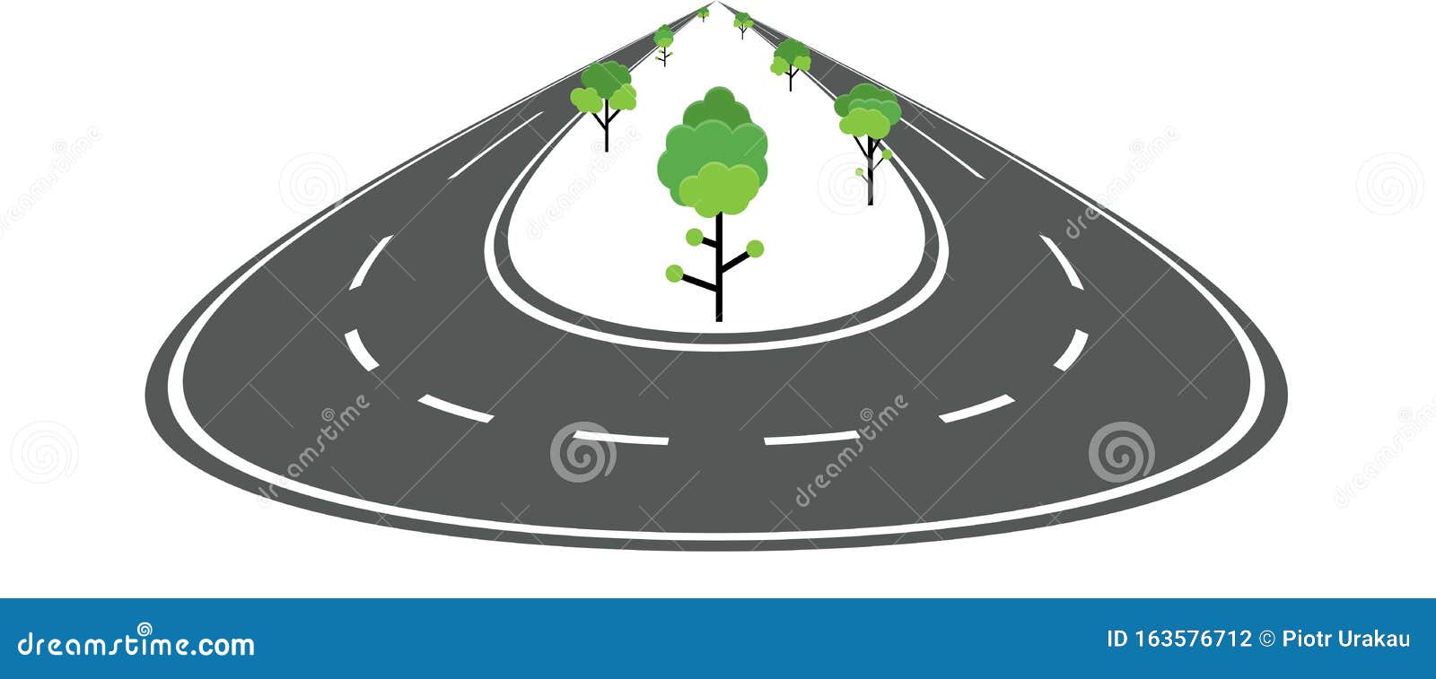 Rounded Road Sign Royalty-Free Stock Photography | CartoonDealer.com ...