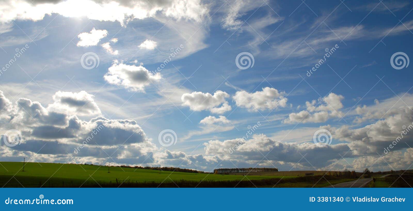 Perspective of sky stock photo. Image of environment, grass - 3381340