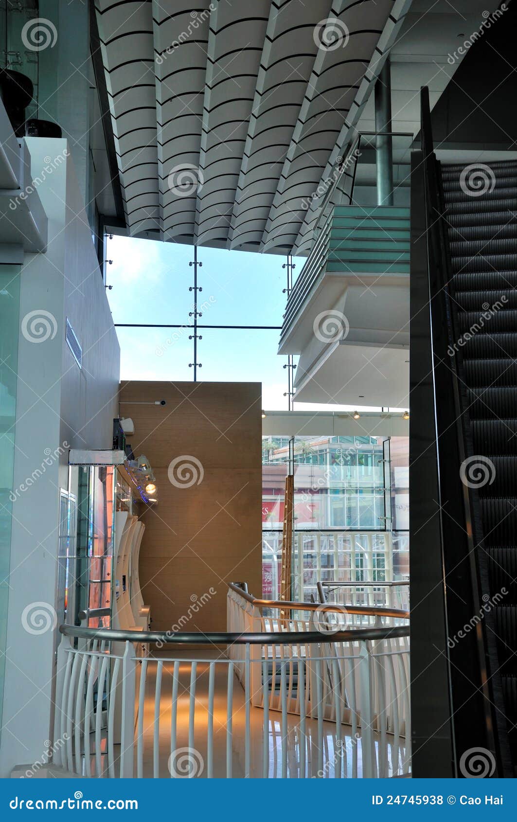 Perspective and Space of Building Interior Stock Photo - Image of stair ...