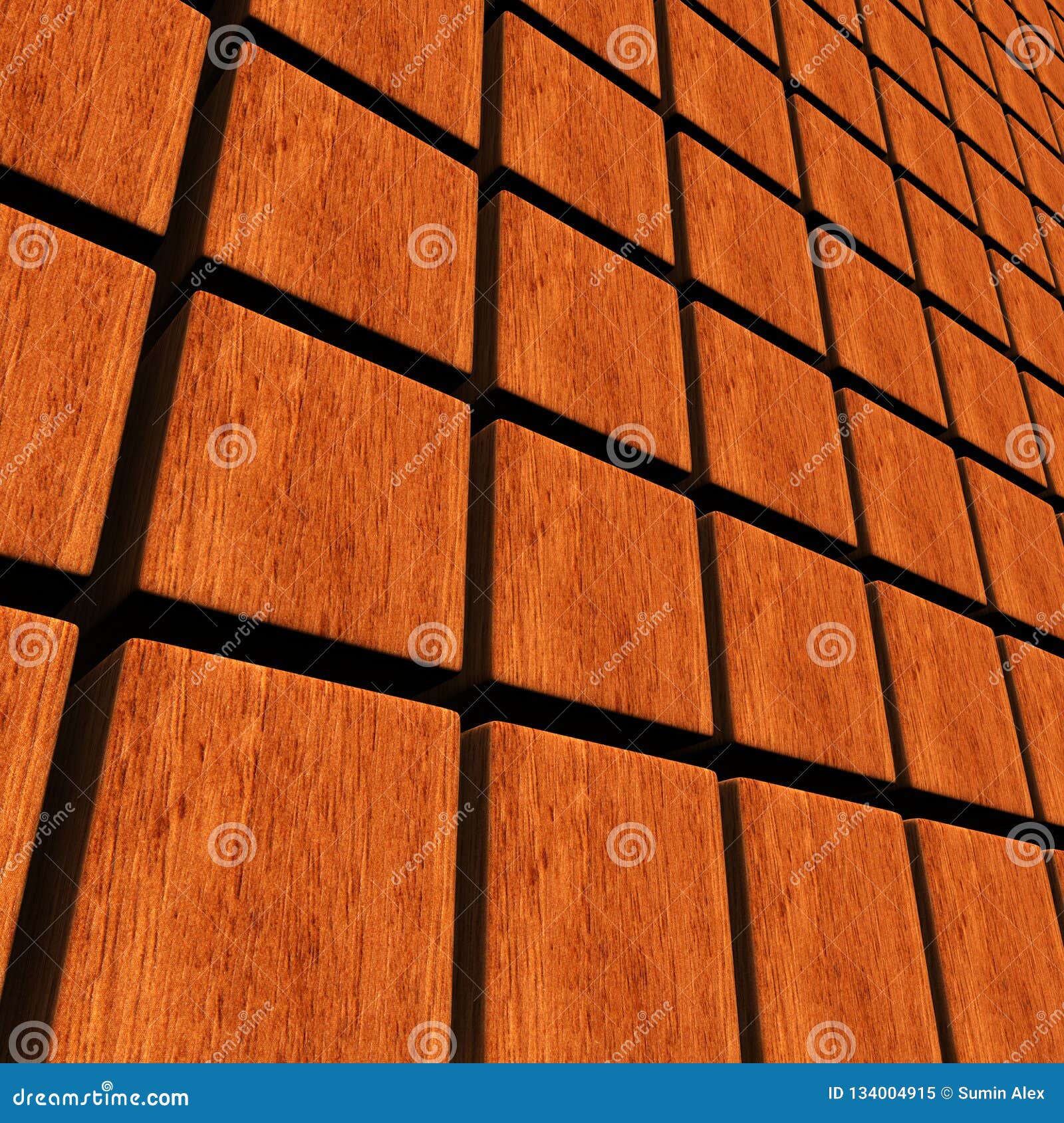 Square Wood Wall Background Geometry Pattern Stock Image - Image of ...