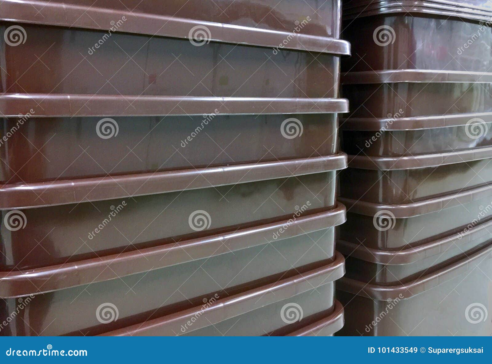 Stacked Brown Plastic Trays Royalty-Free Stock Photo | CartoonDealer ...