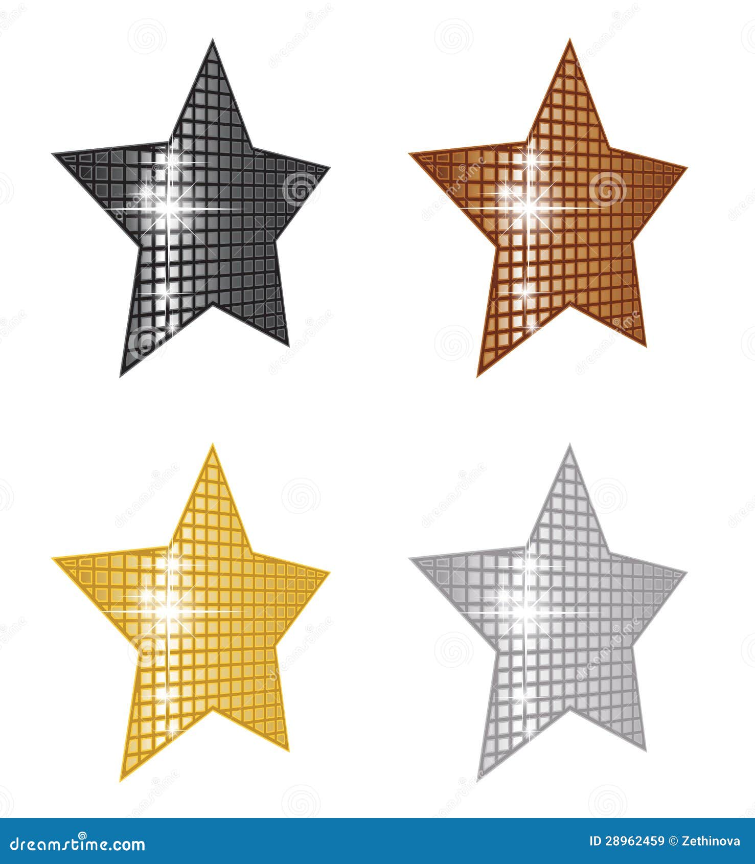 Perspective Stars stock vector. Illustration of black - 28962459