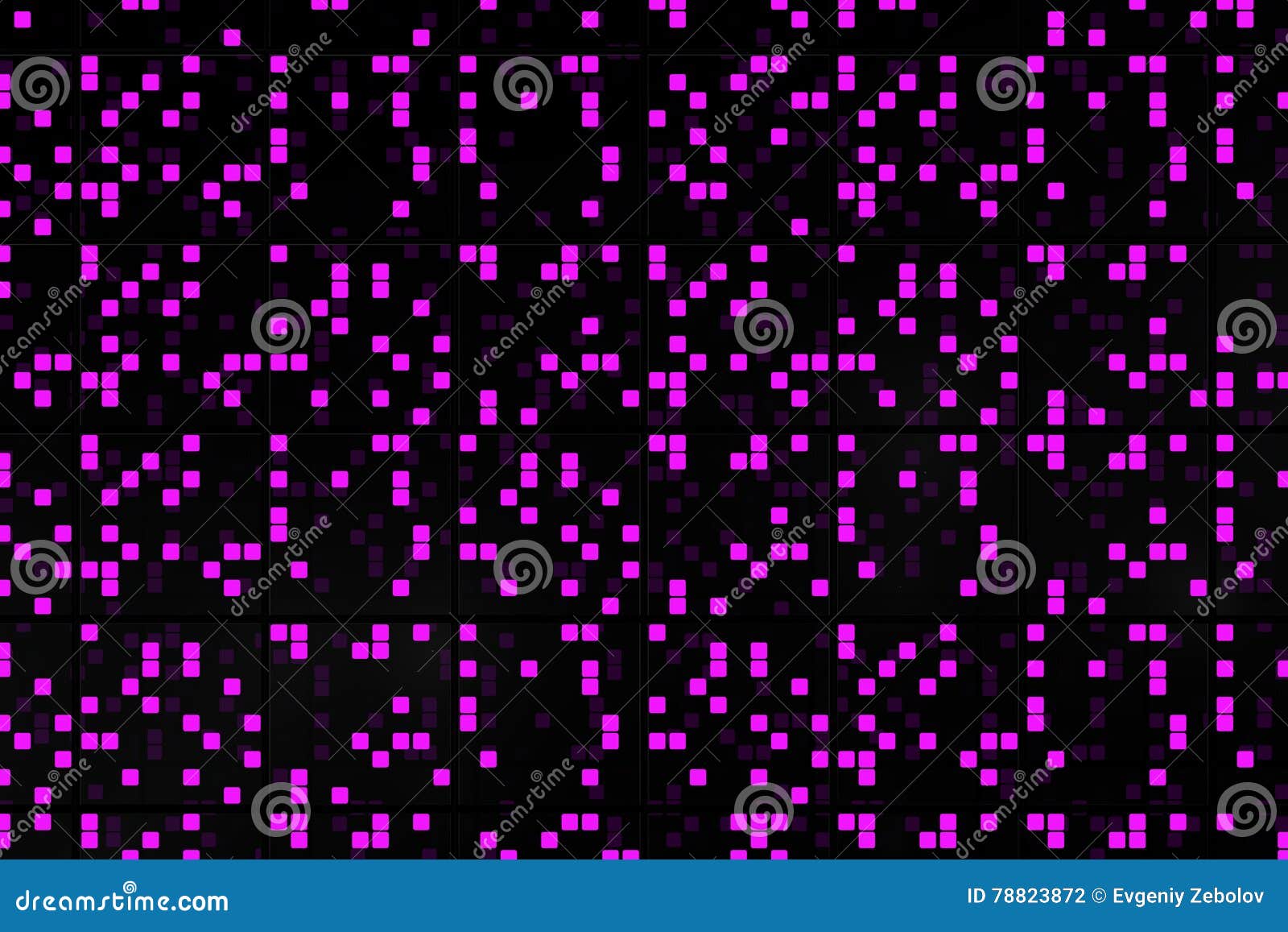 Perspective Surfaces With Random Glowing Tiles Royalty-Free Cartoon ...