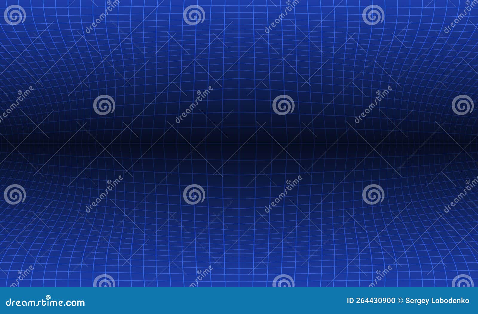 Perspective Synthwave Grid with Depth of Field Effect. Abstract ...