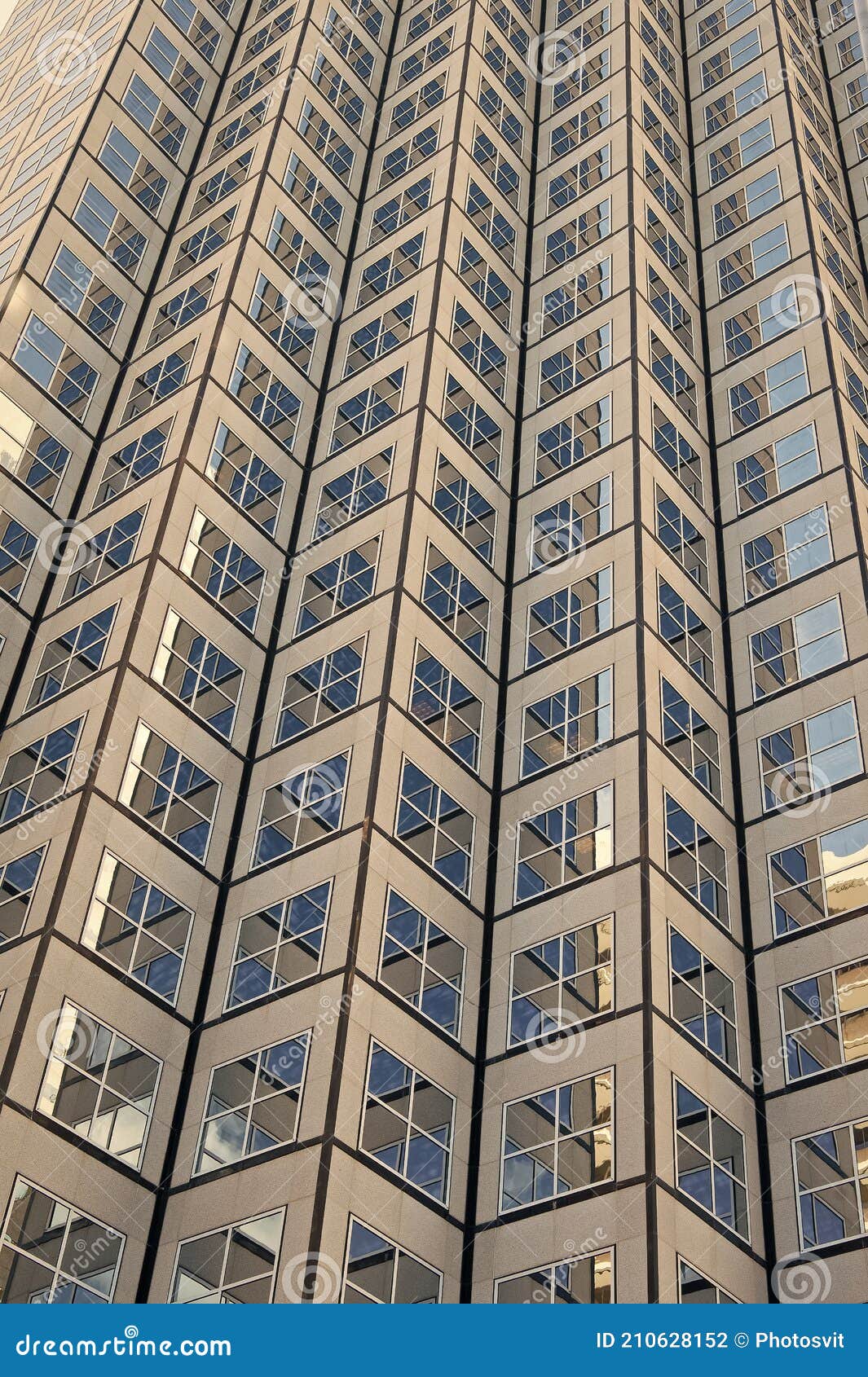 In Perspective. Tall Skyscraper with Perspective. Perspective View ...