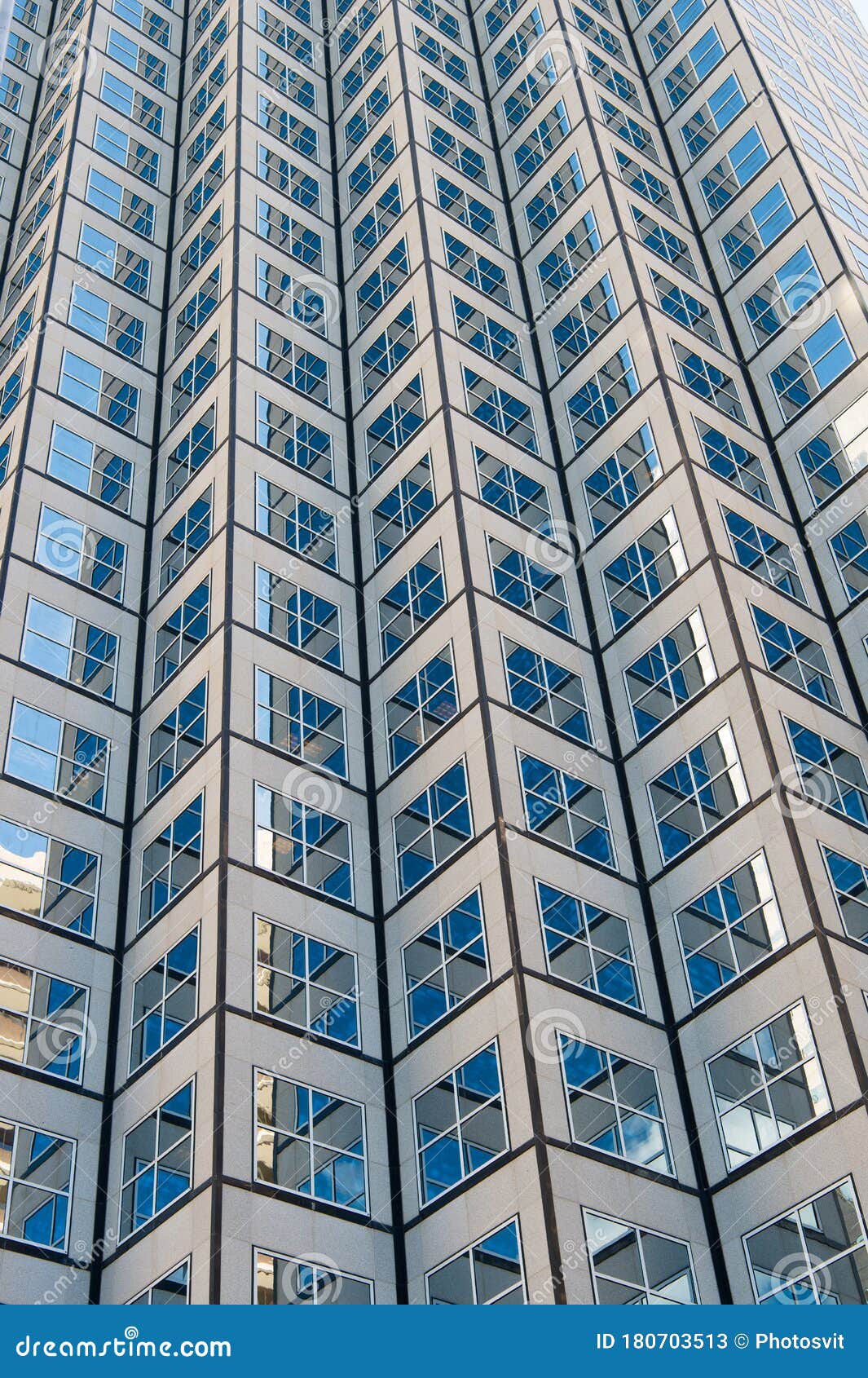 In Perspective. Tall Skyscraper with Perspective. Perspective View ...