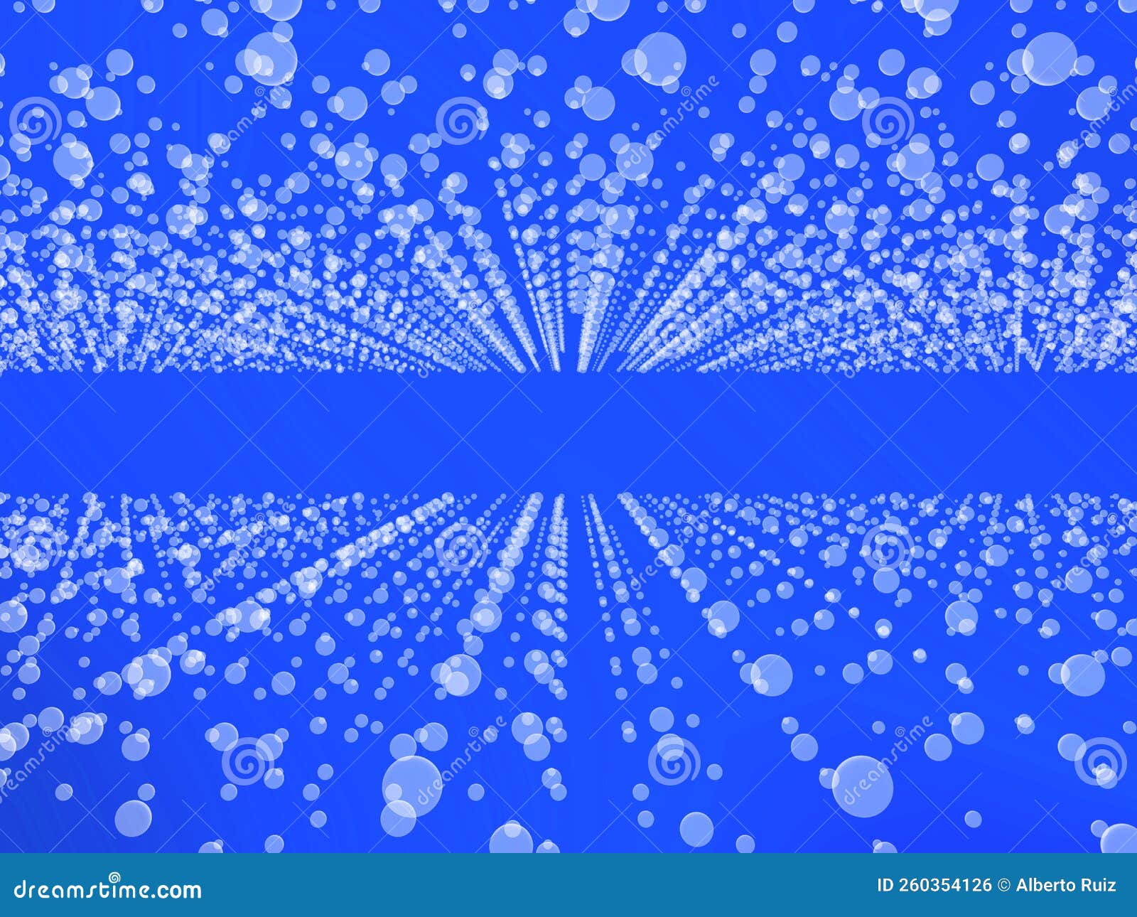 Tech Point of View with Bubble Over Blue Background Stock Illustration ...