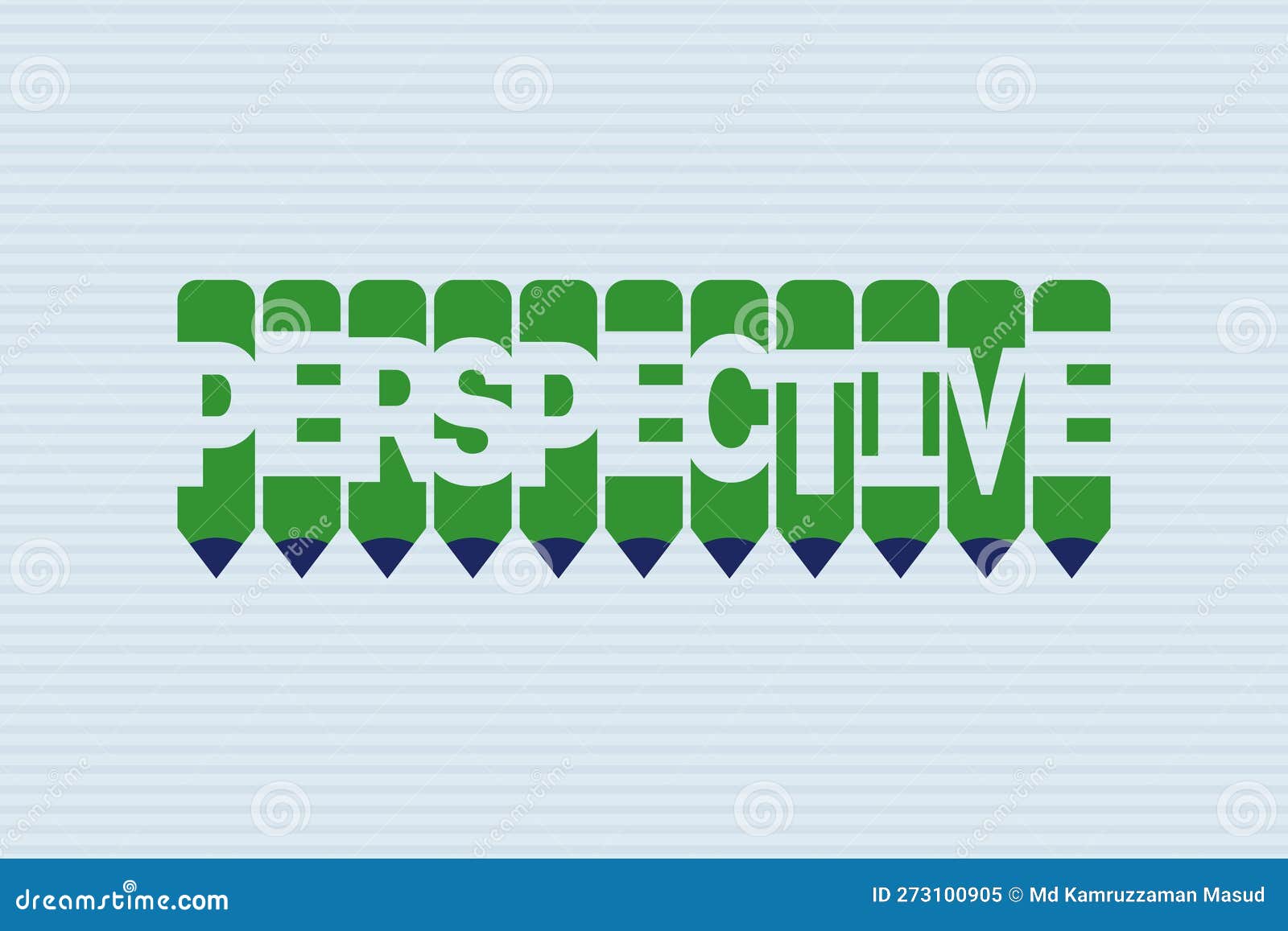Perspective Text with Pen Symbol Creative Ideas Design. Perspective ...