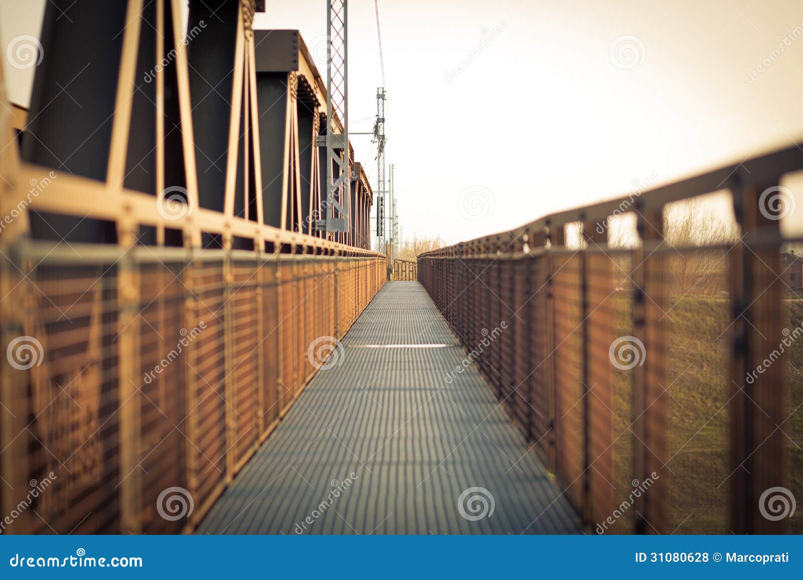 Perspective To Infinity at the Iron Bridge Stock Photo - Image of ...