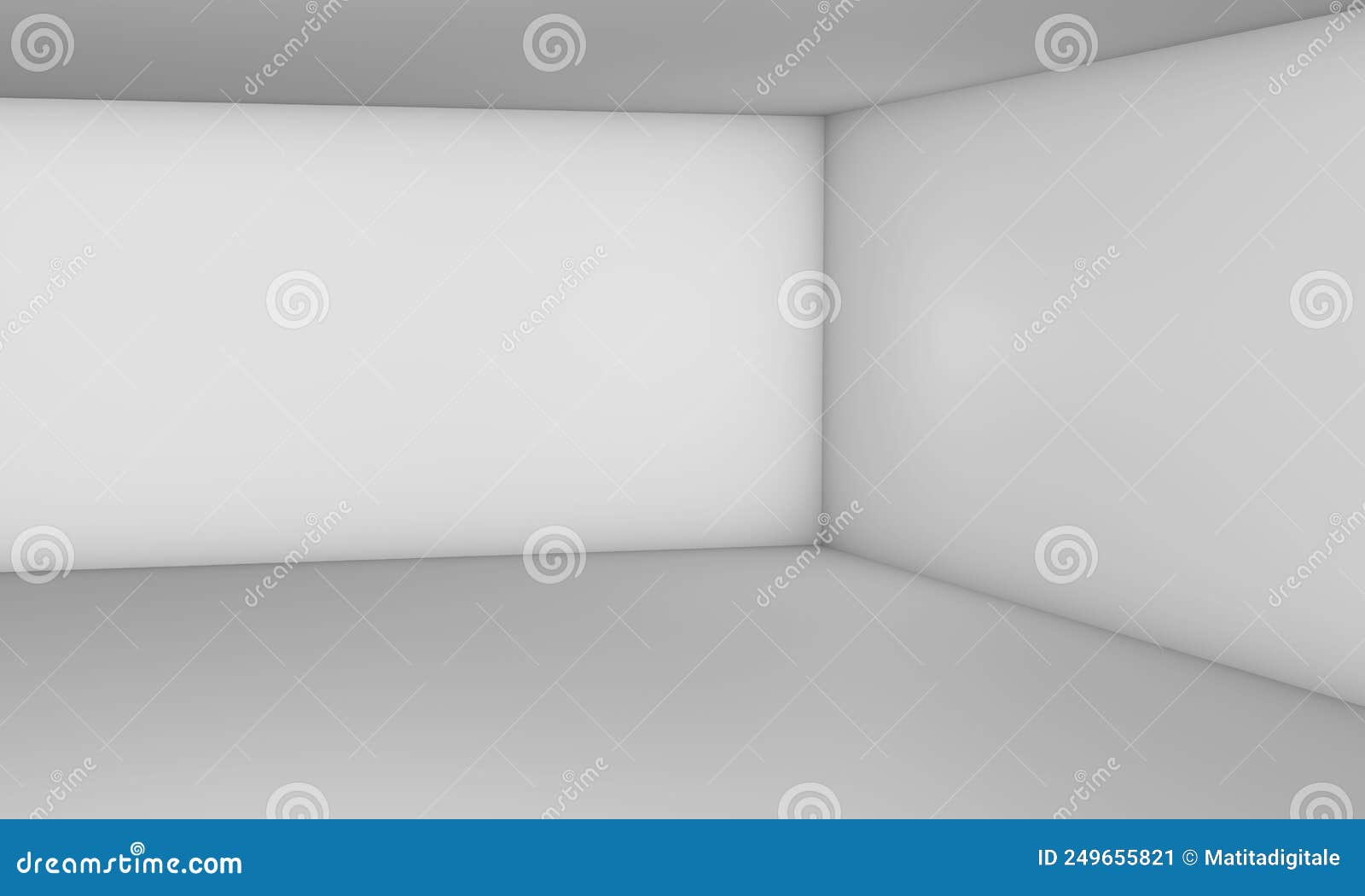 Perspective 3 Vanishing Points - 3D Illustration Stock Illustration ...