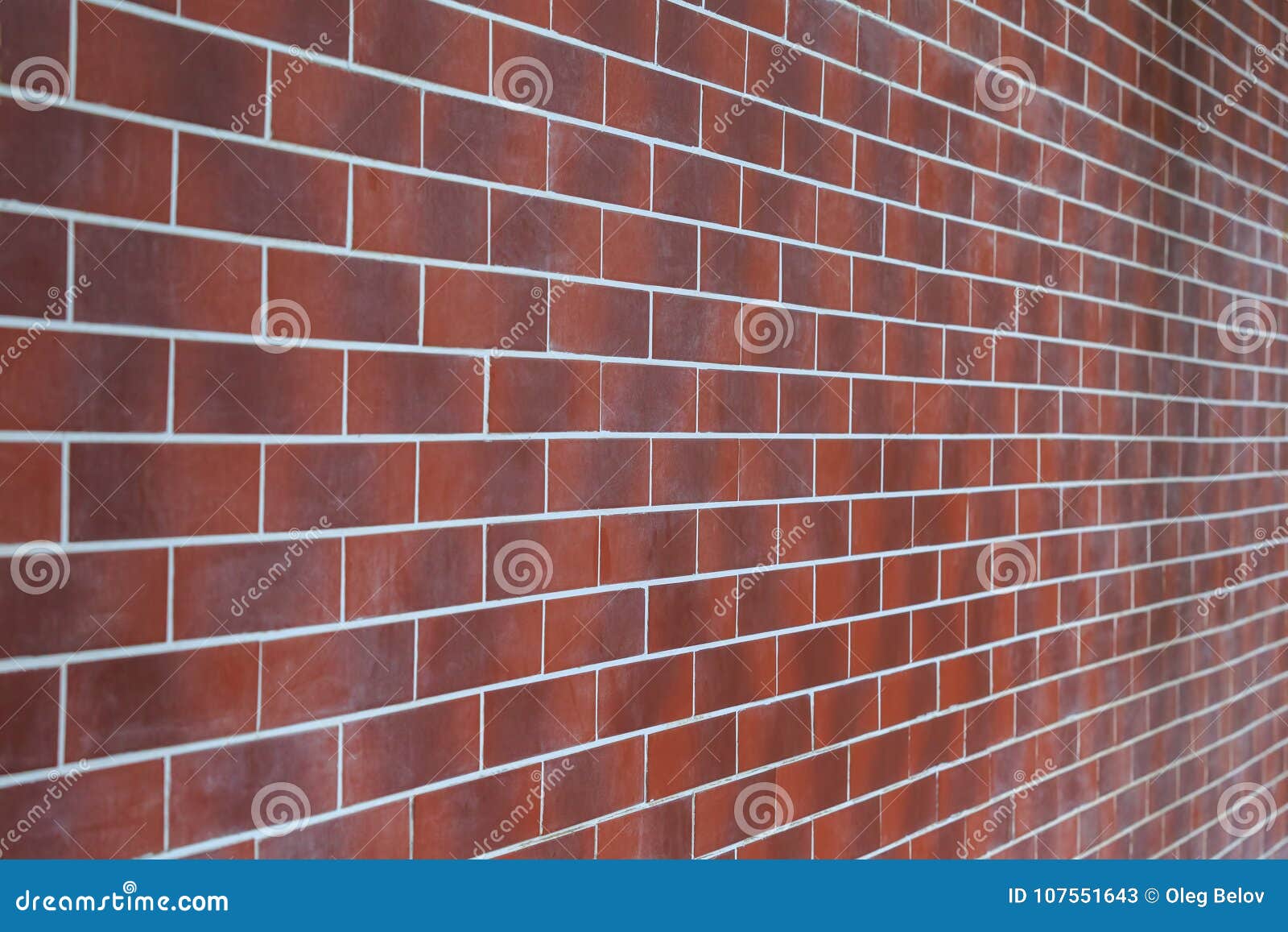 Perspective View of a Brick Wall As a Background or a Backdrop Stock ...