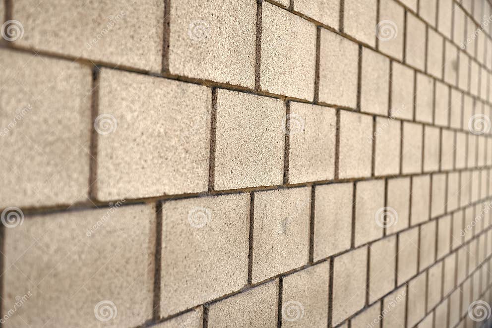 Perspective View of Brick Wall Structure Concrete Brisk Masonry ...
