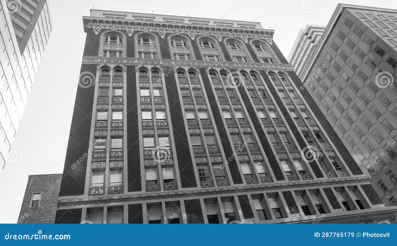 Perspective View of Building Architecture in City. Perspective View of ...