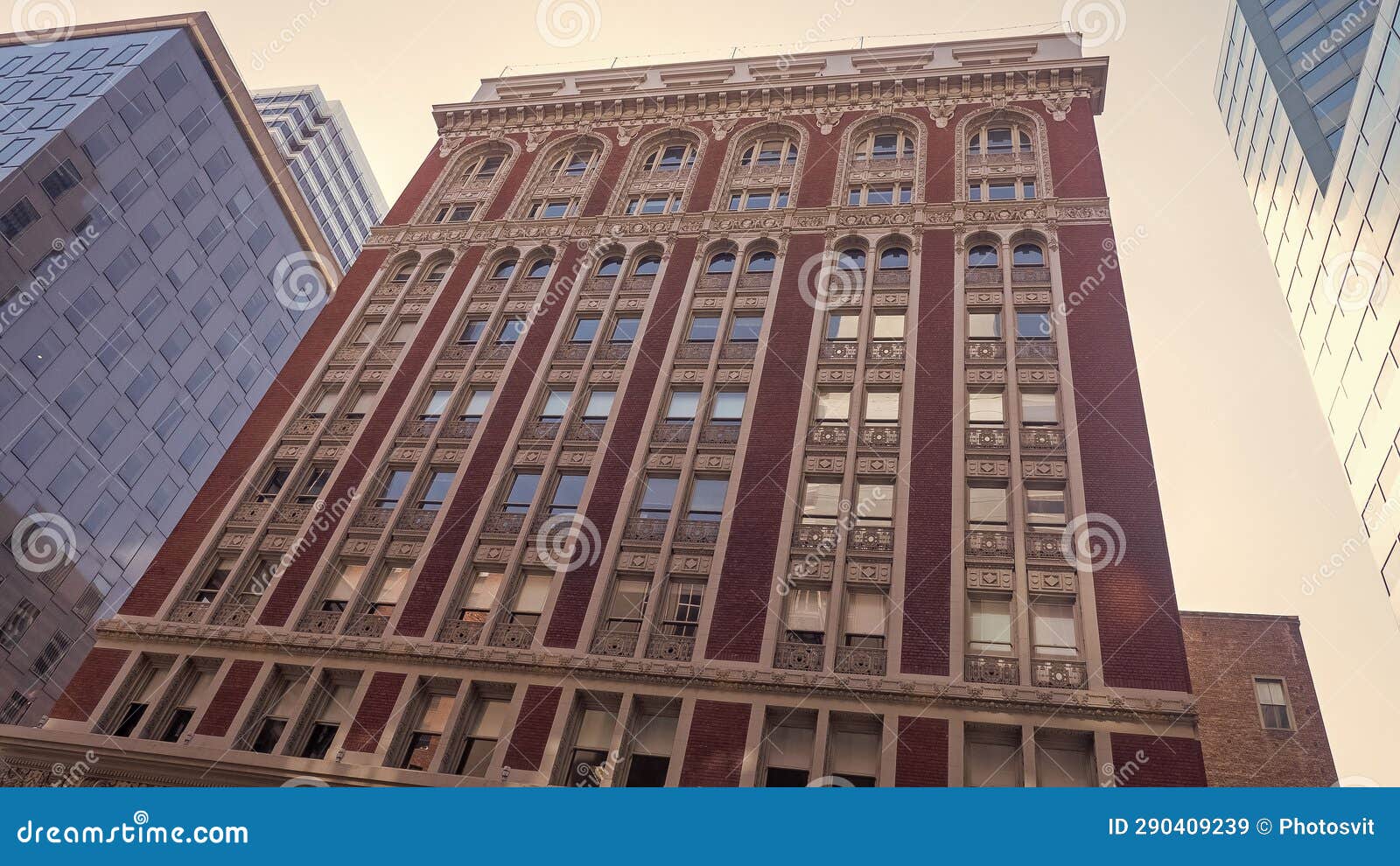 Perspective View of Building Architecture in City. Perspective View of ...