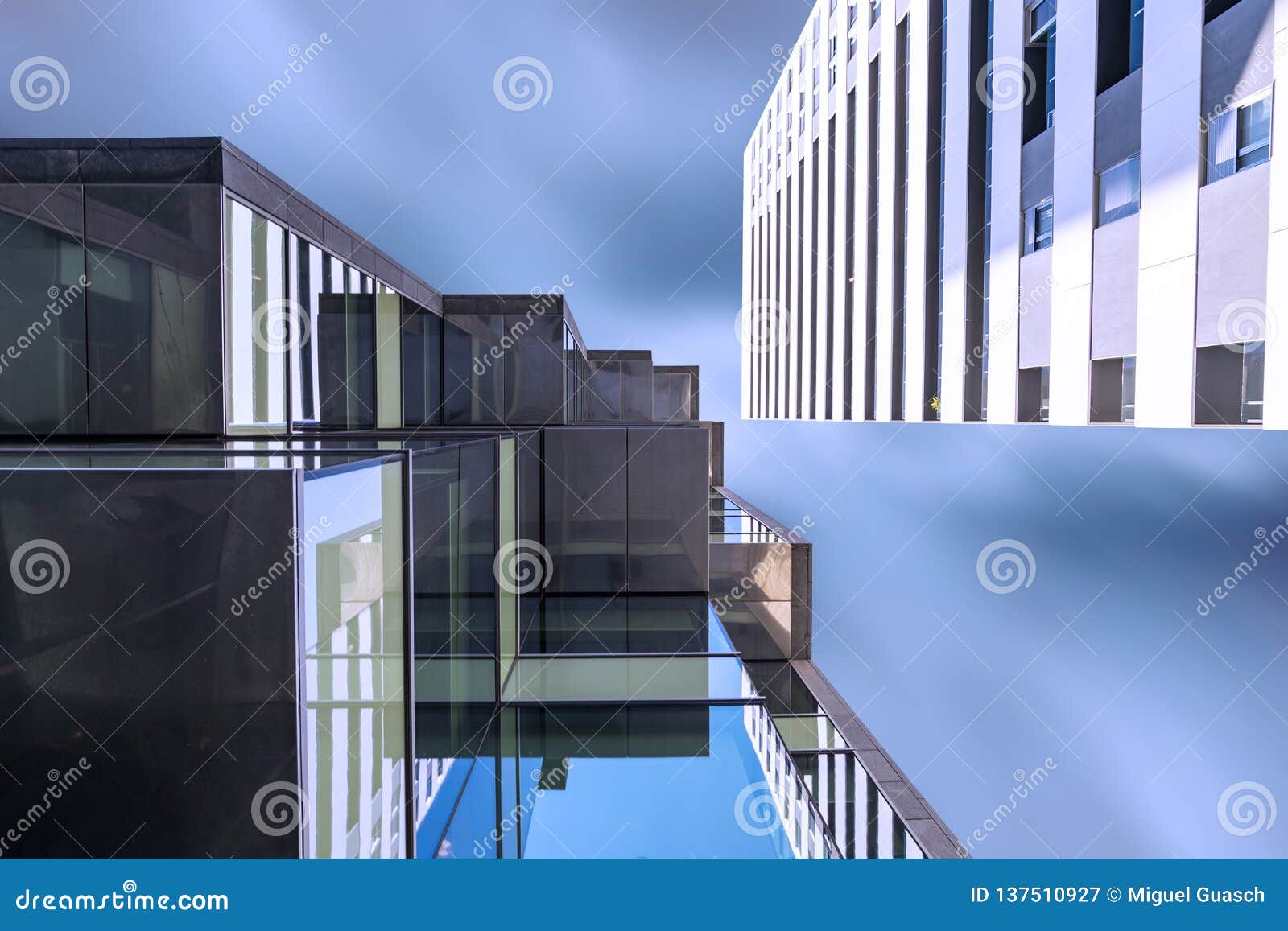 Perspective view building stock image. Image of commercial - 137510927