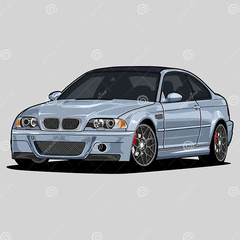 E46 M3 CSL stock vector. Illustration of sticker, race - 263889208