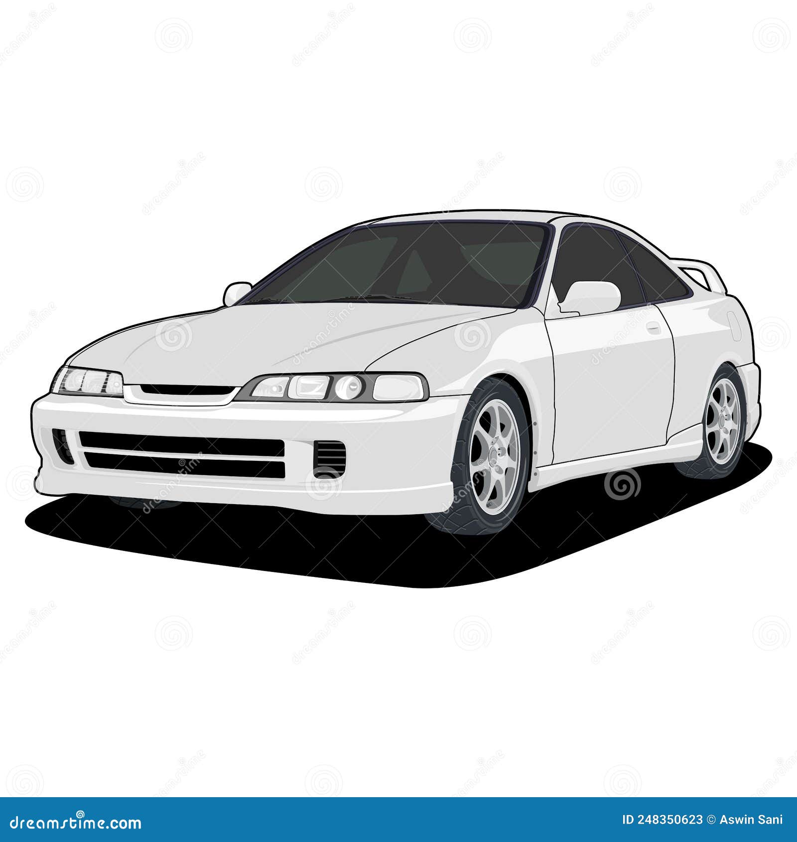 Integra DC2 Royalty-Free Illustration | CartoonDealer.com #248350623