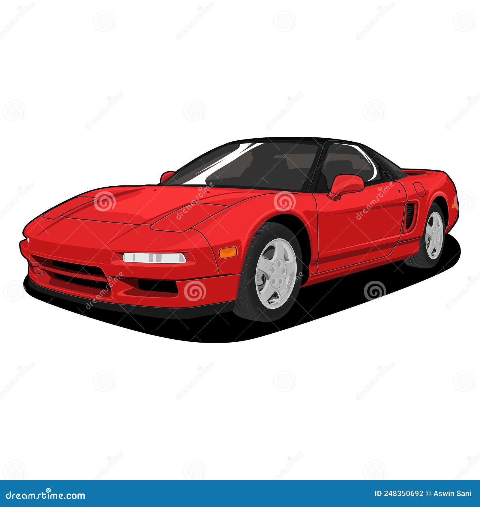 NSX NA1 stock illustration. Illustration of style, fast - 248350692