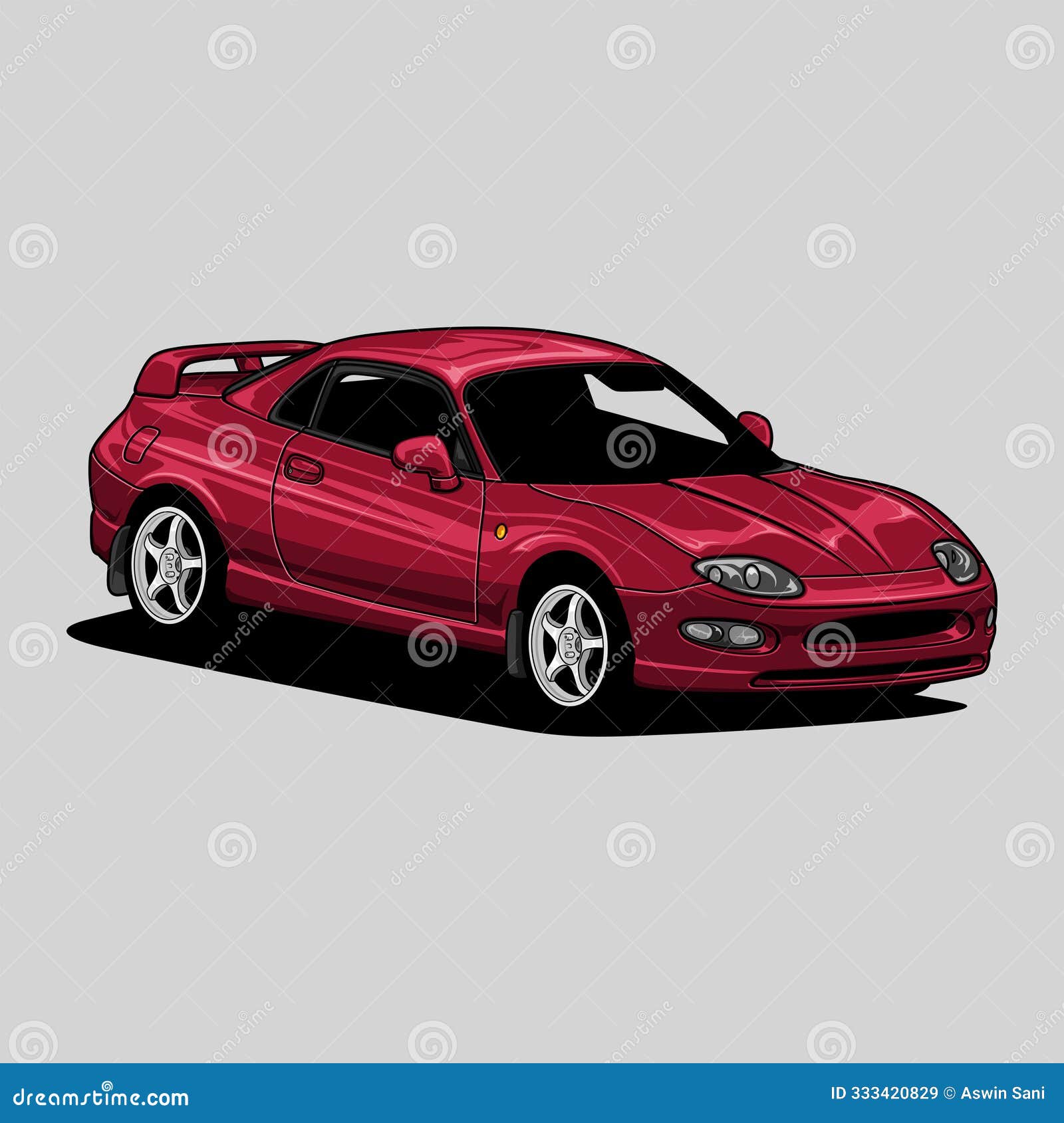 Red FTO GR stock illustration. Illustration of design - 333420829