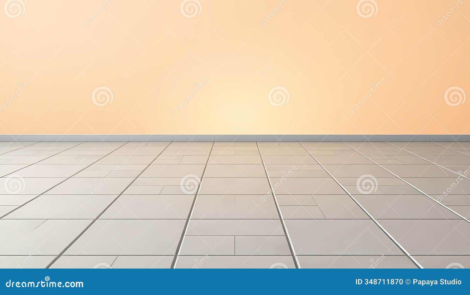 Perspective View of Grey Tile Floor with Soft Gradient Background Stock ...