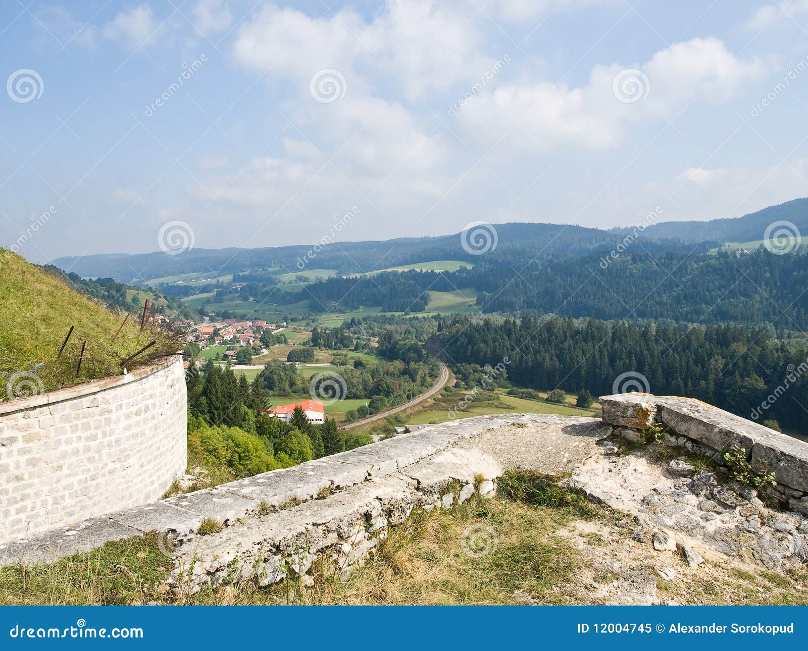 Perspective View from the Hill Stock Image - Image of tour, hill: 12004745