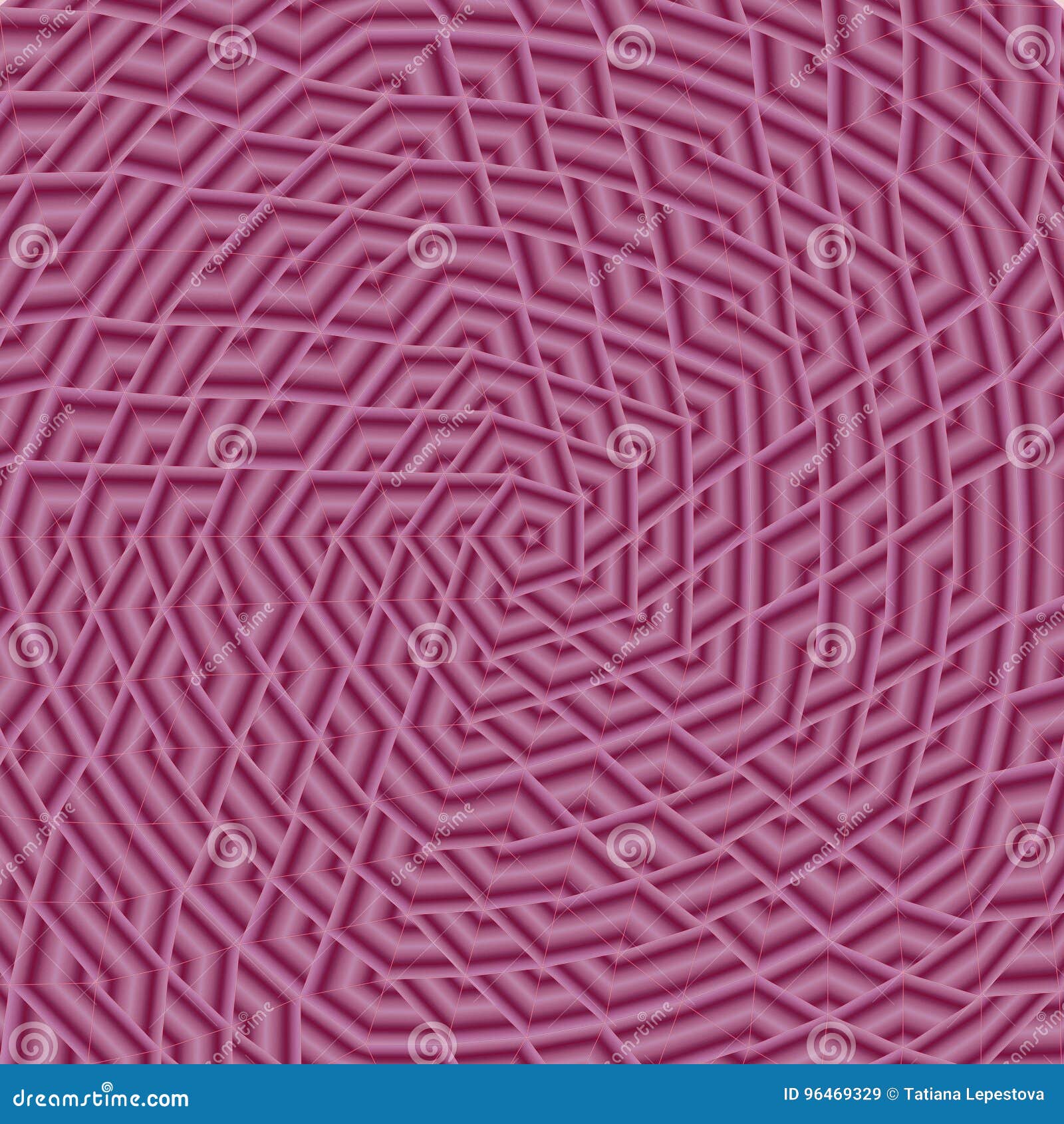 Perspective View Inside a Pink Sphere Stock Illustration - Illustration ...