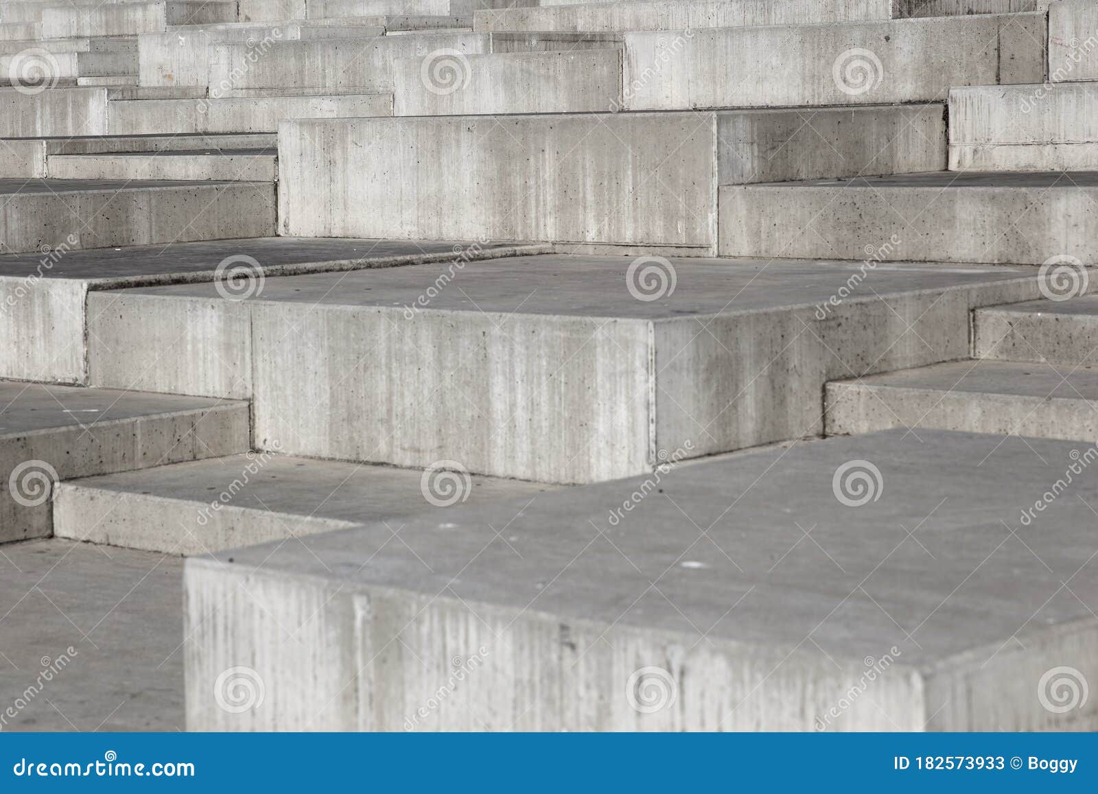 Perspective View at Irregular Concrete Blocks Stock Image - Image of ...