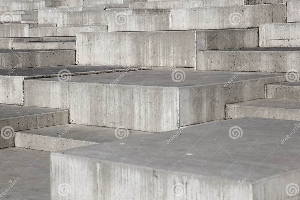 Perspective View at Irregular Concrete Blocks Stock Image - Image of ...