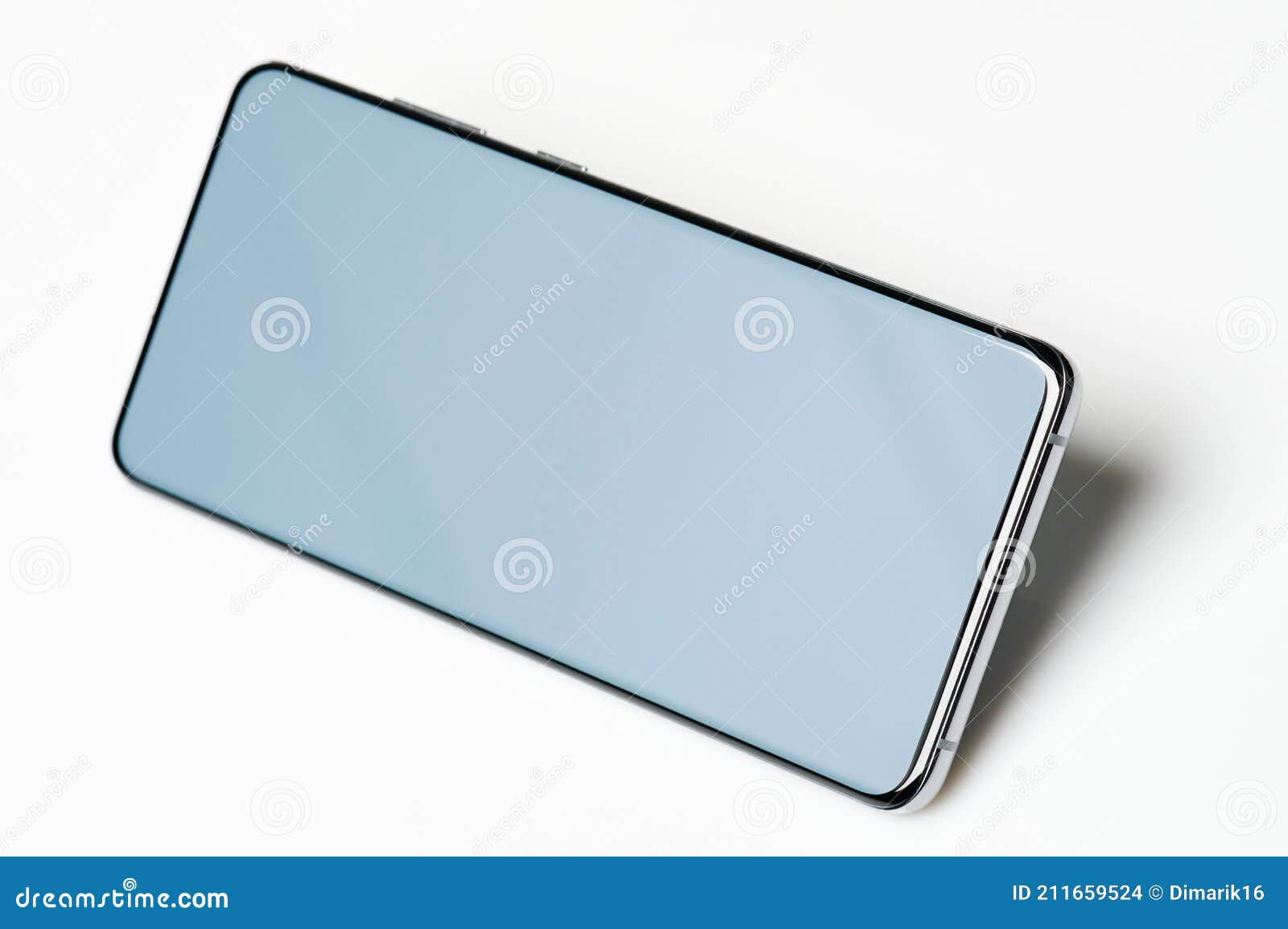 Perspective View of Modern Smartphone Stock Photo - Image of background ...