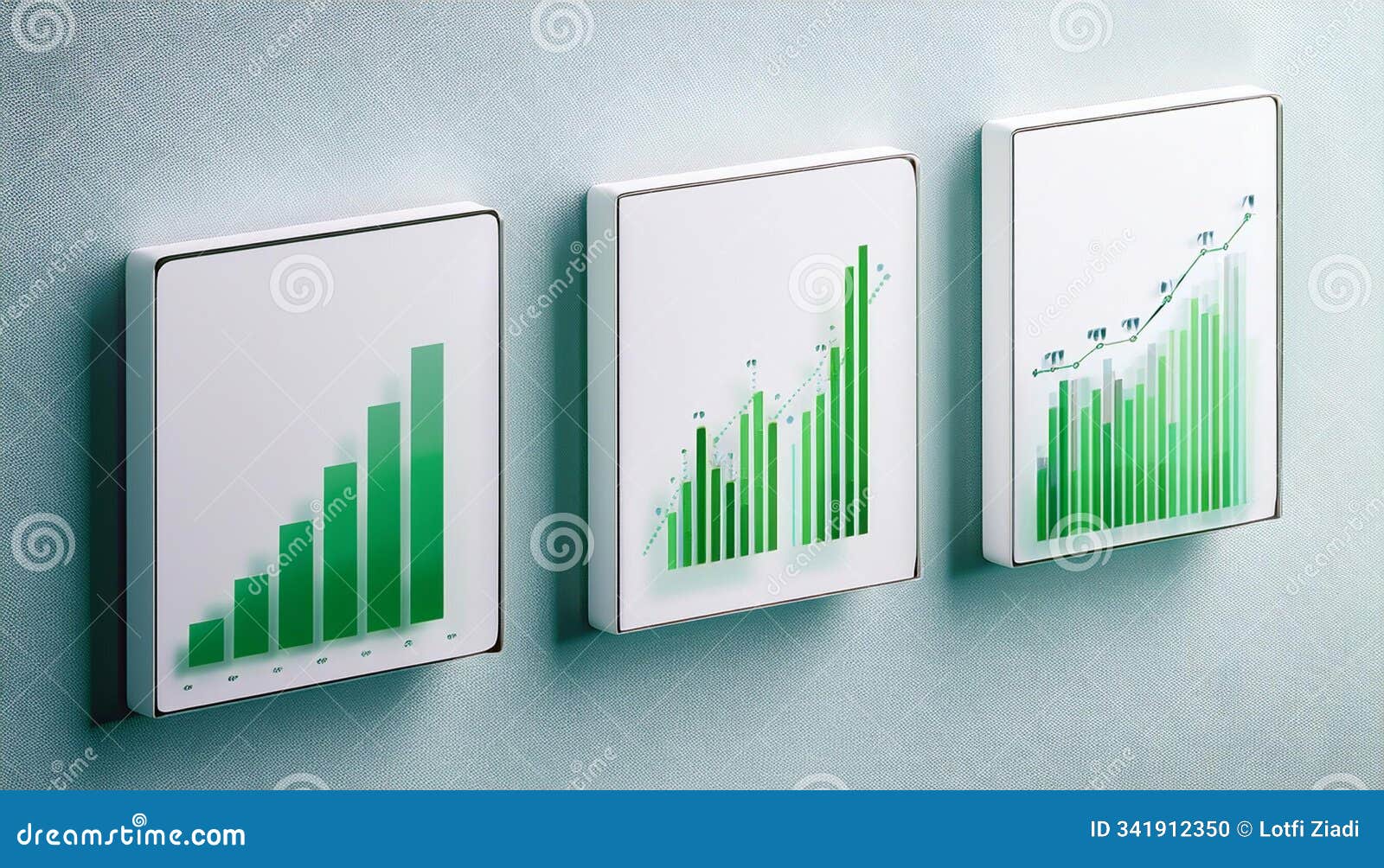 Perspective View on Project Statistics, Financial Data, Growing Sales ...