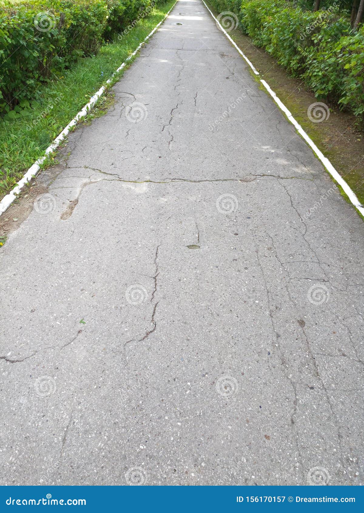 Perspective View of Real Street Road Stock Image - Image of cement ...