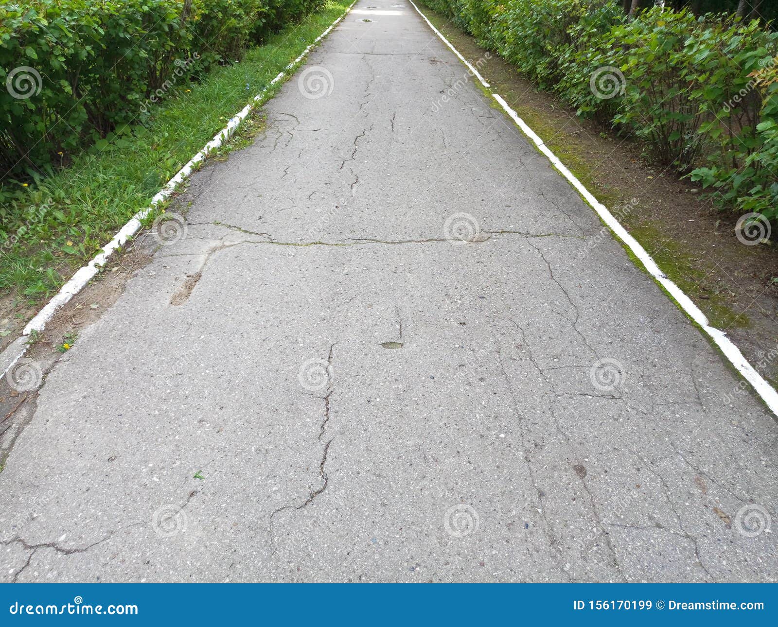 Perspective View of Real Street Road Stock Image - Image of sidewalk ...