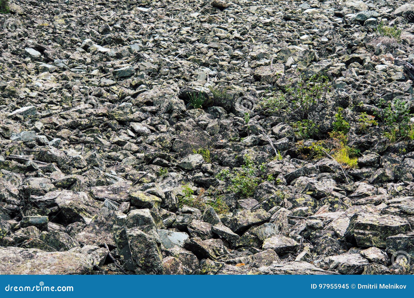 Perspective View on the Rocky Pebble Surface, Stock Image - Image of ...