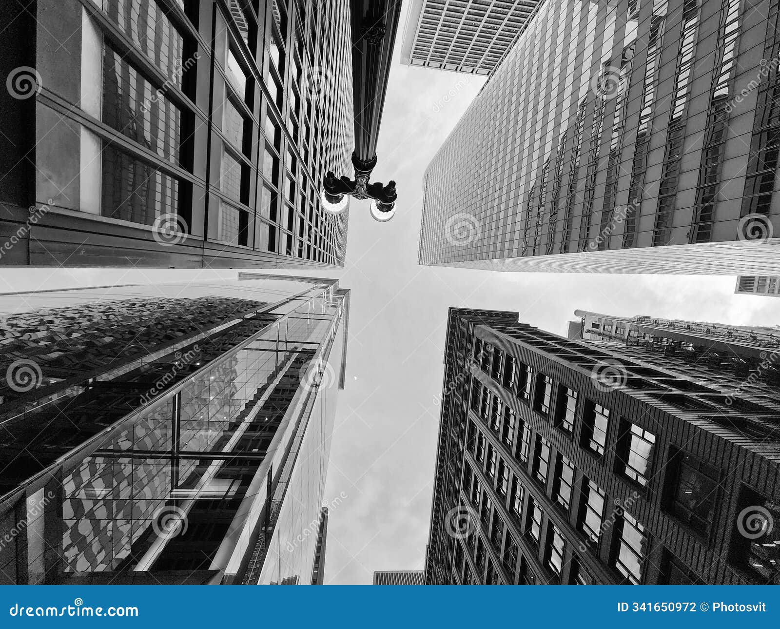 Perspective View. Skyscraper Building Architecture. Skyscraper with ...