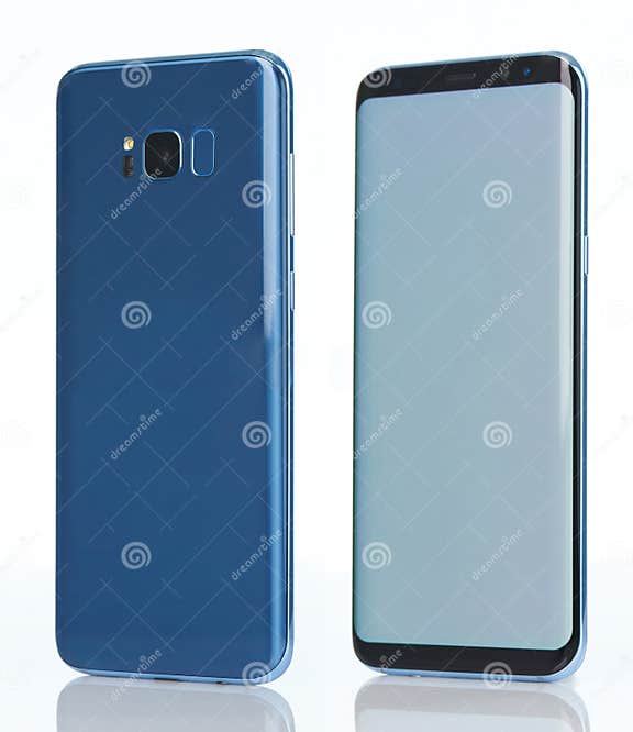 Perspective View of Smartphone Stock Image - Image of screen ...