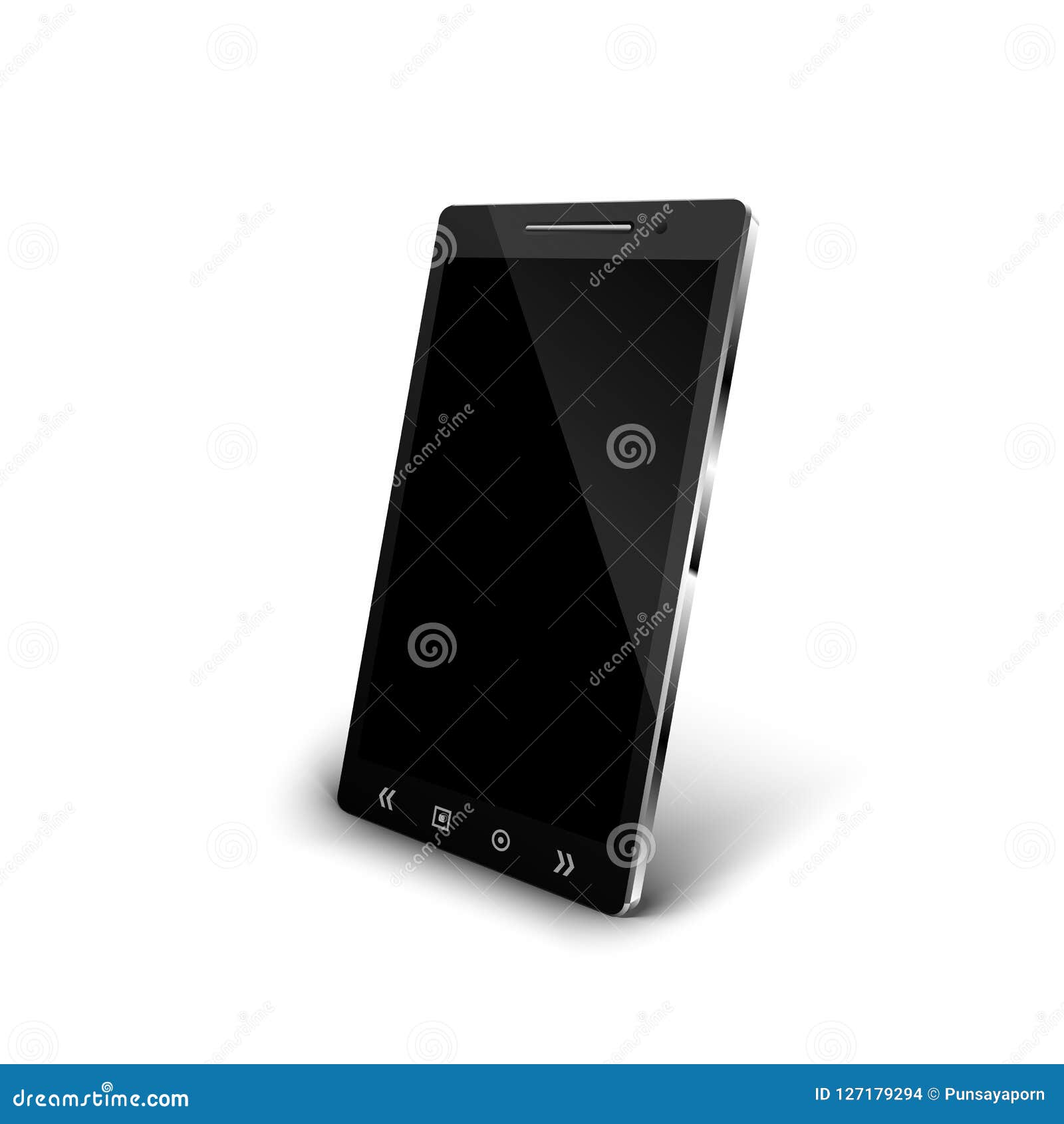 Perspective View Smartphone with Shadow Stock Vector - Illustration of ...