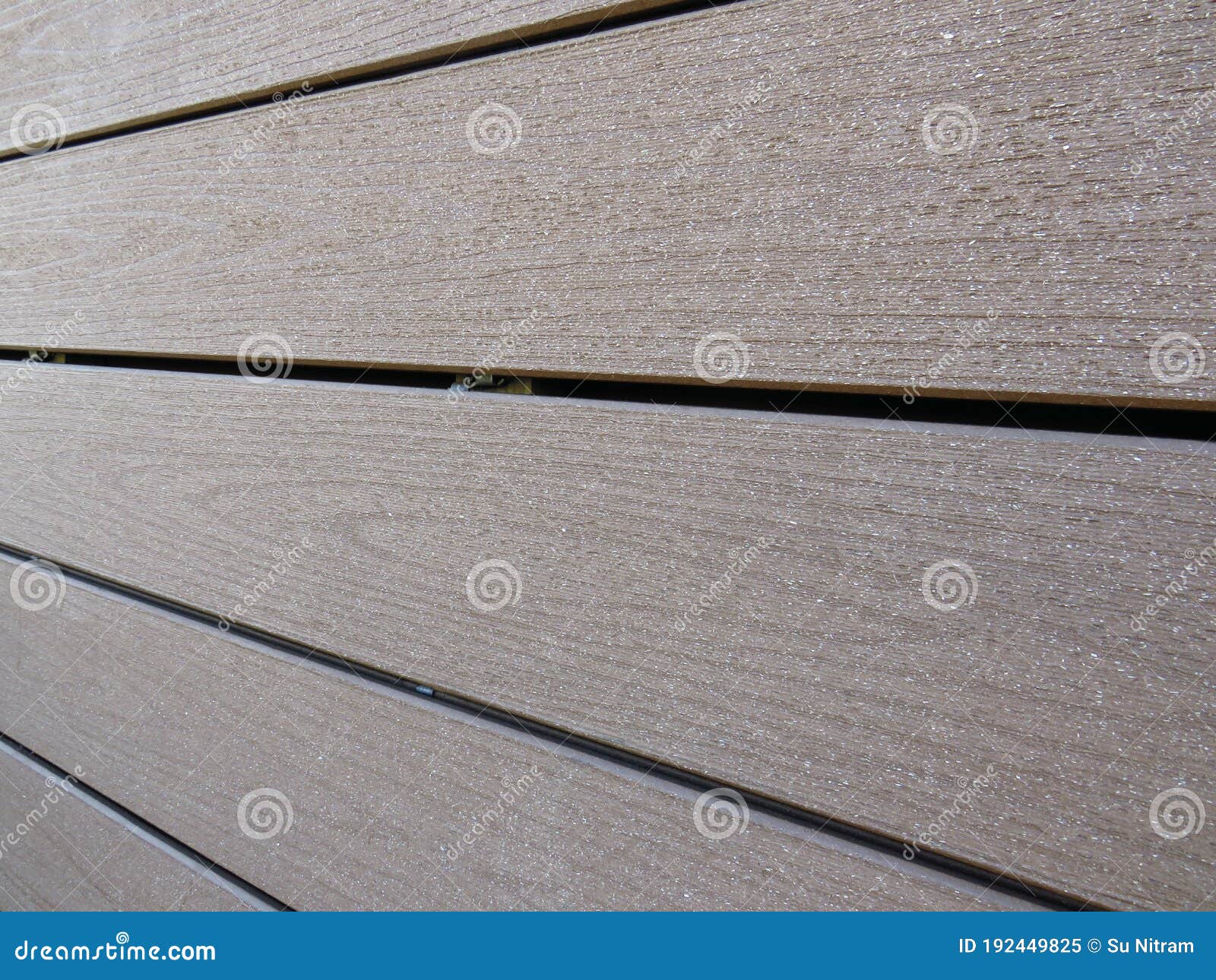 Perspective View Of A Wooden Panel With Horizontal Boards And A Natural ...