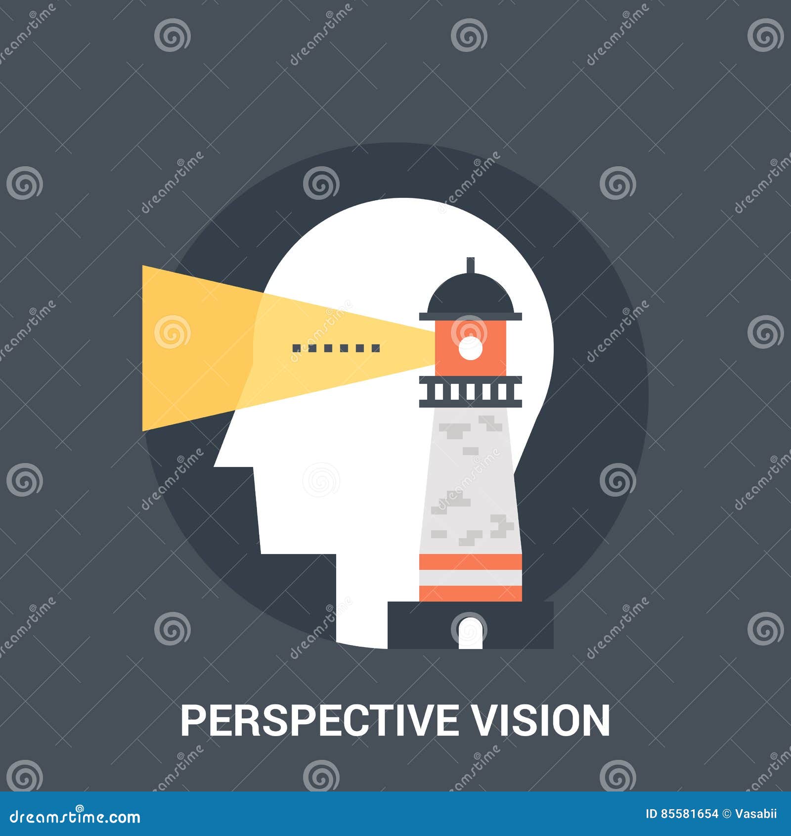 Perspective Vision Icon Concept Stock Vector - Illustration of ...