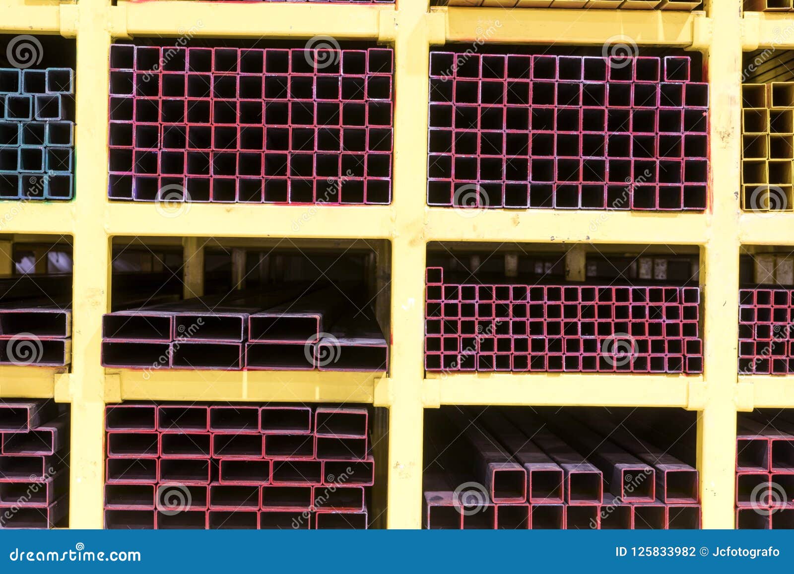 Warehouse with Materials for Construction Stock Photo - Image of export ...