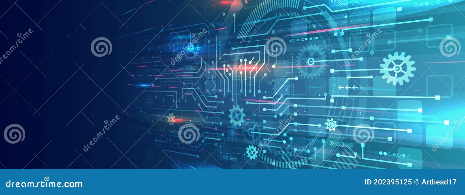 Perspective Wide High-tech Technology Background Texture. Abstract 3D ...